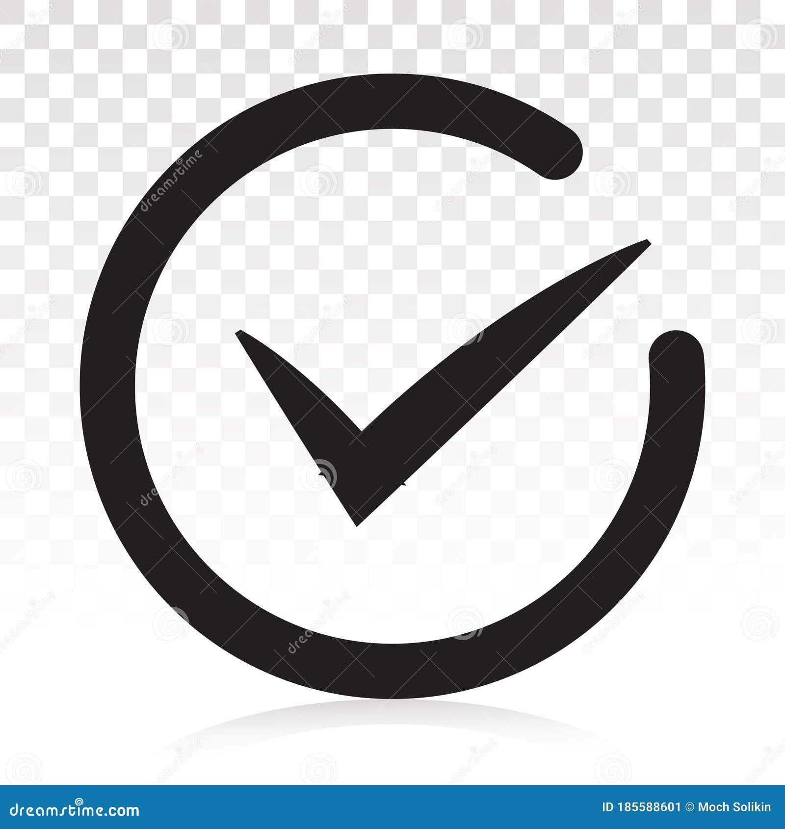 Checkmark And X Or Confirm And Deny Square Icon Button Flat For Apps ...