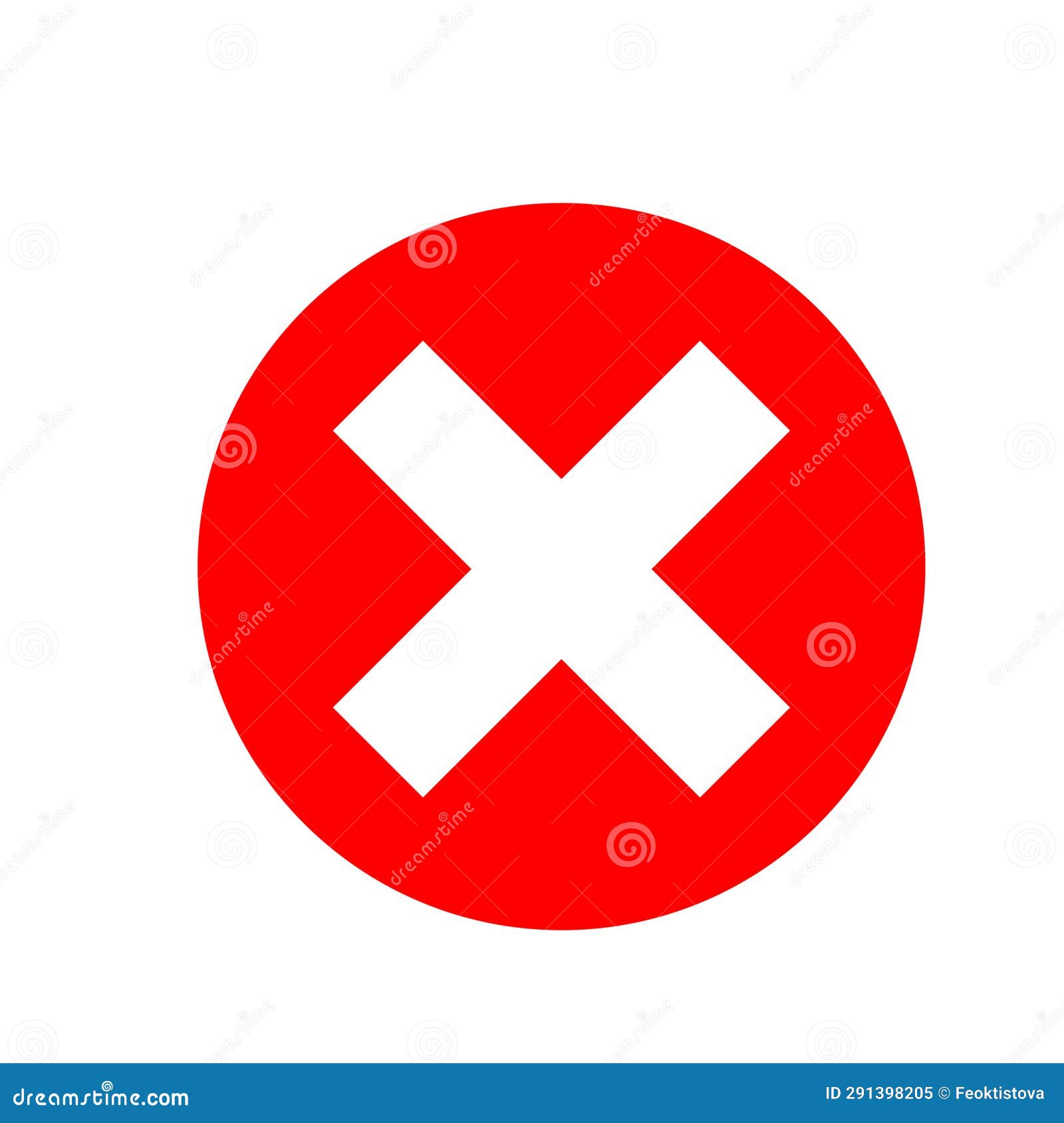 Checkmark and X or Confirm and Deny Circle Icon Button Stock Vector ...