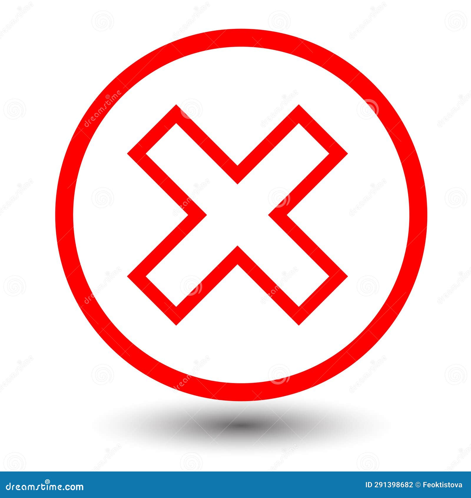 Checkmark and X or Confirm and Deny Circle Icon Button Stock ...