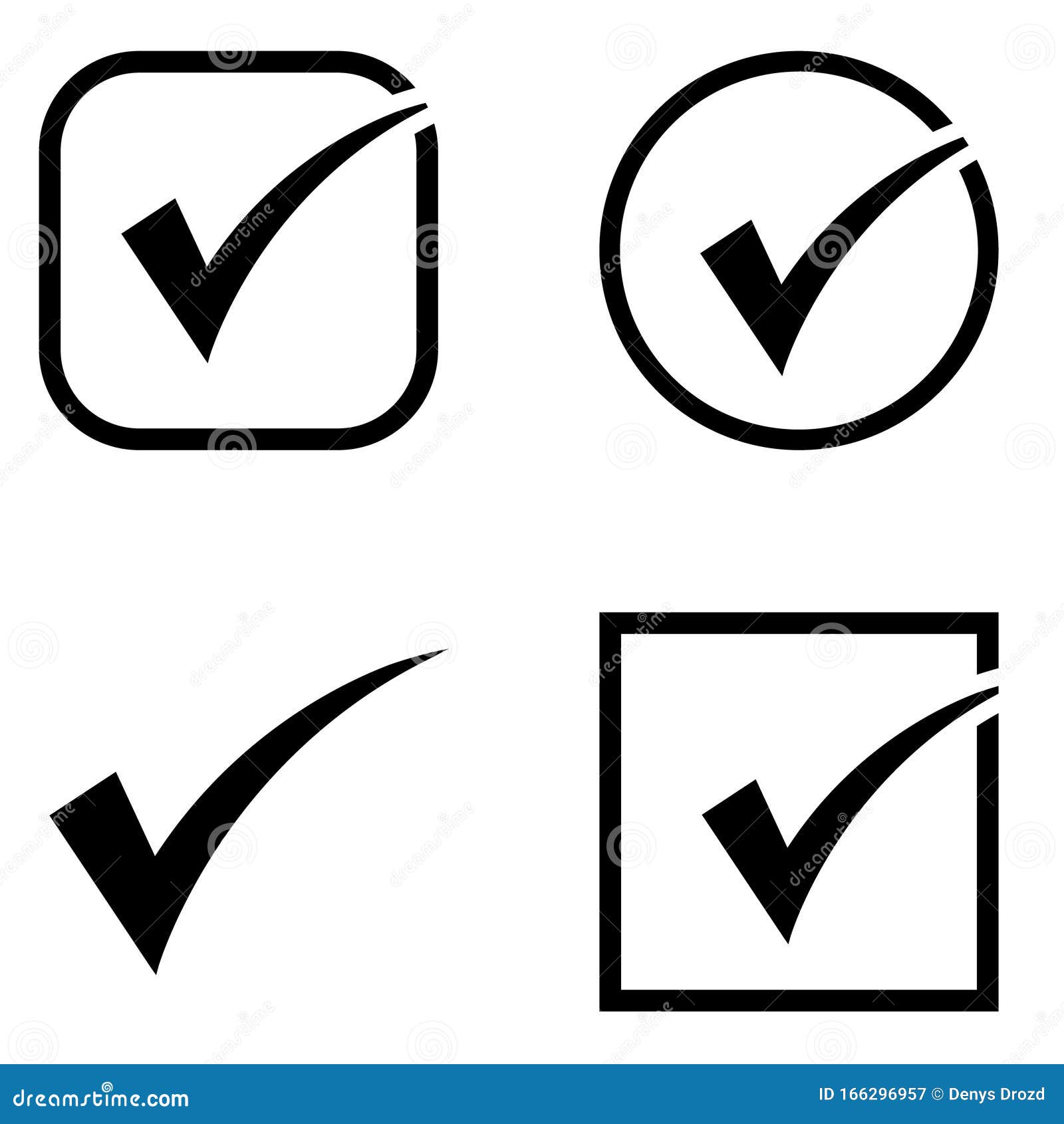 Checkmark Cross On White Background. Isolated Vector Sign Symbol ... Checkmark Cross On White Background. Isolated Vector Sign Symbol ...