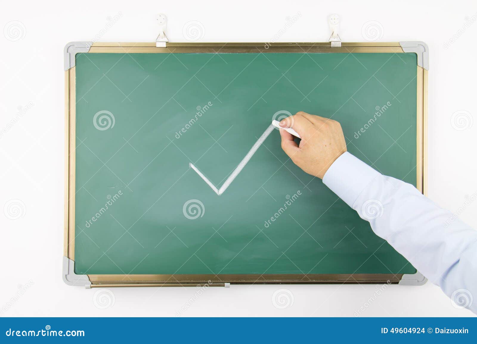 Writing Checkmark In Checkbox In Checklist. Completed And Finished Task ...