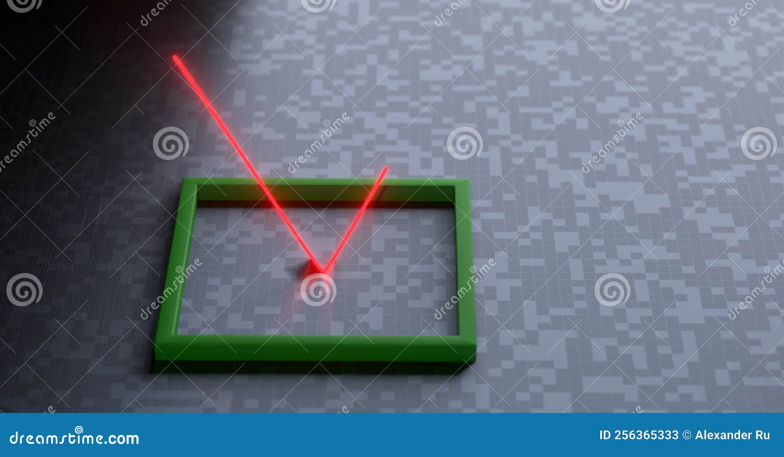 A Checkmark is Drawn in the Green Checkbox. Stock Video - Video of ...