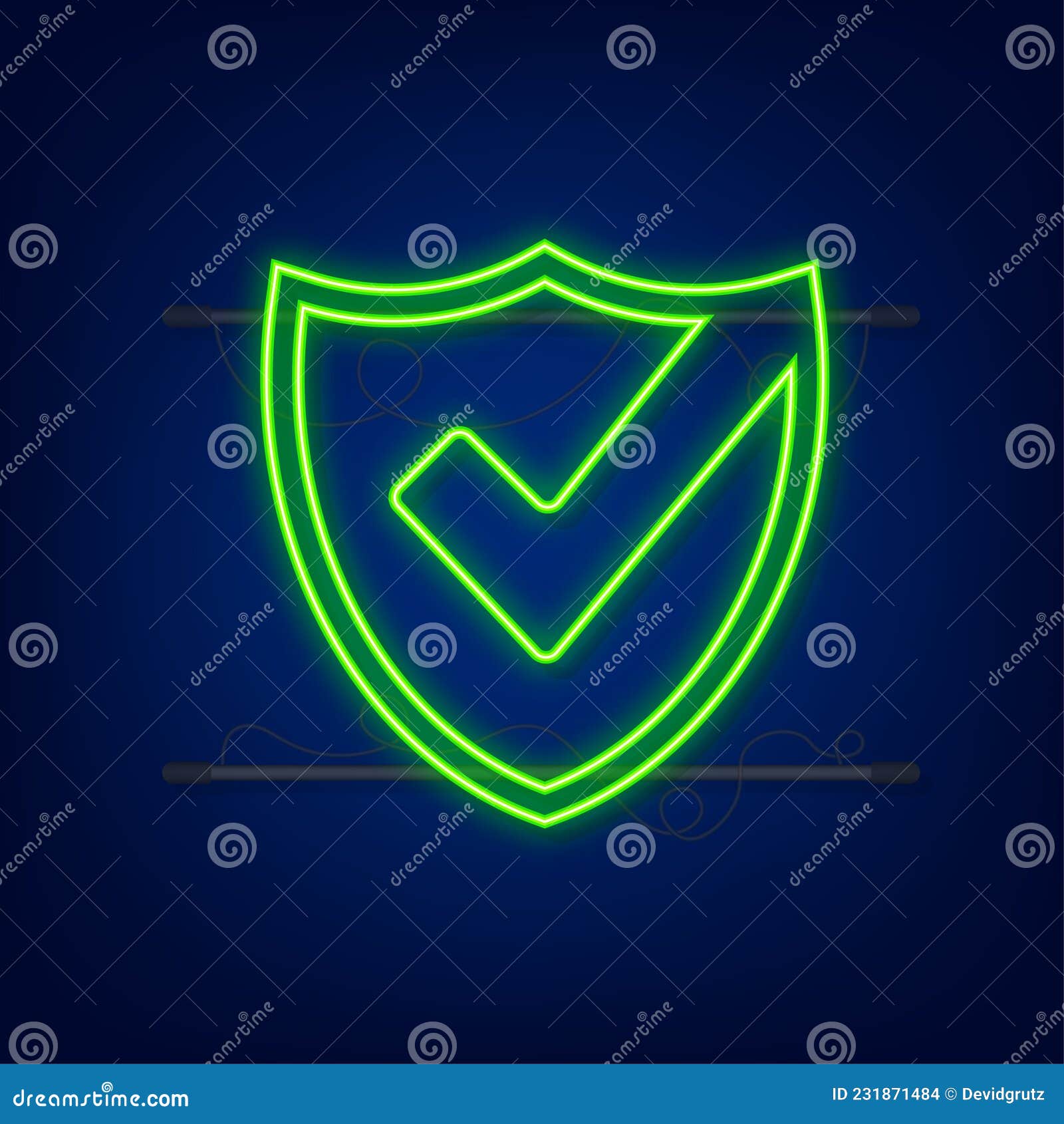 Checkmark. Green Approved Sticker Stock Vector - Illustration of ...