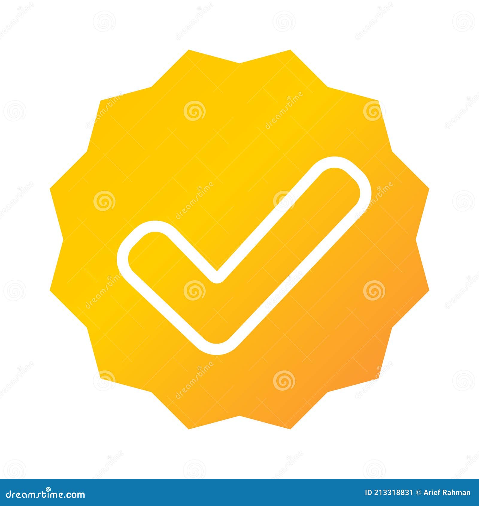 Checkmark Icon. Checkmark Icon Illustration. Flat Vector Icon. Can Use ...