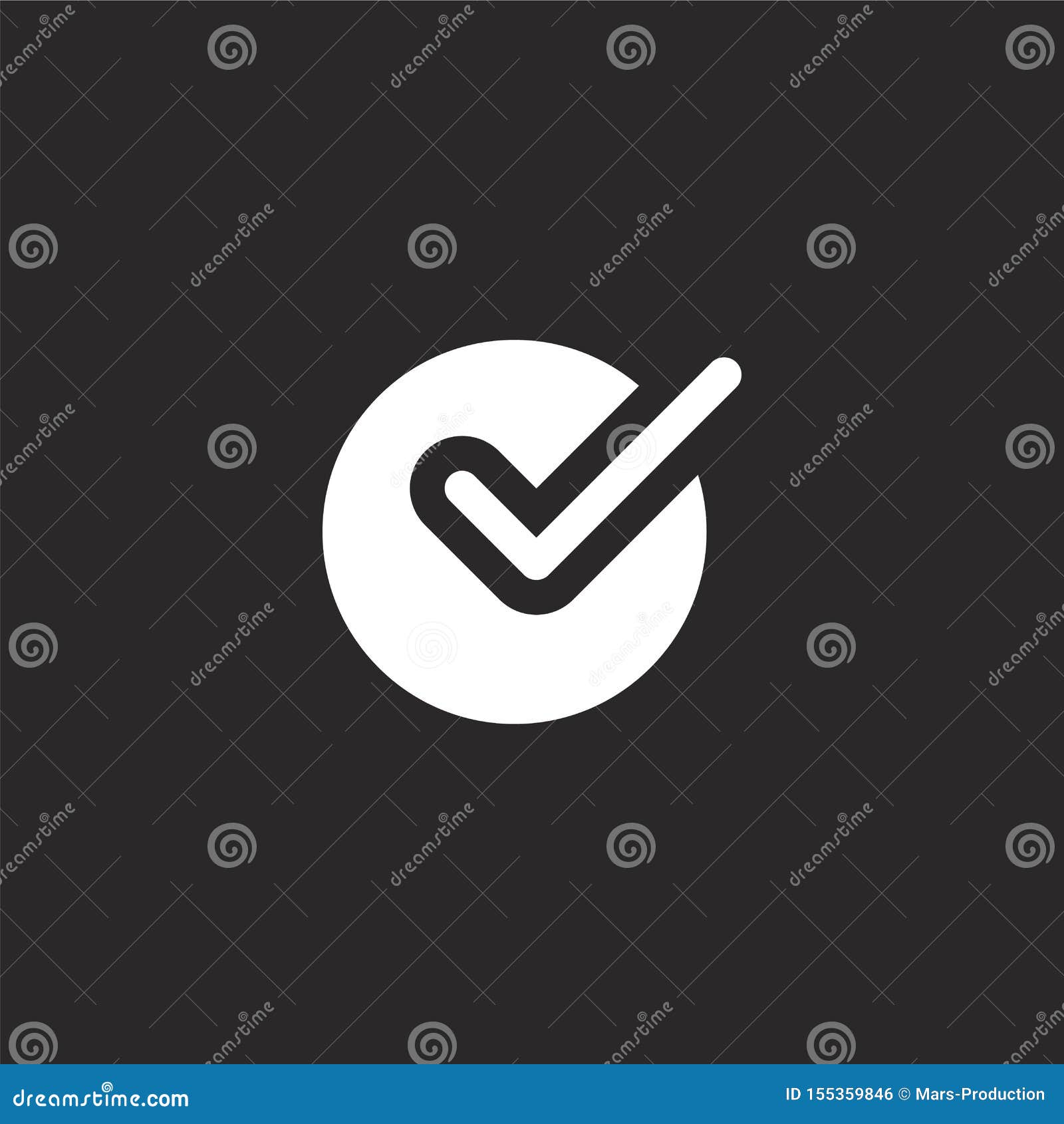 Checkmark Icon. Filled Checkmark Icon for Website Design and Mobile ...