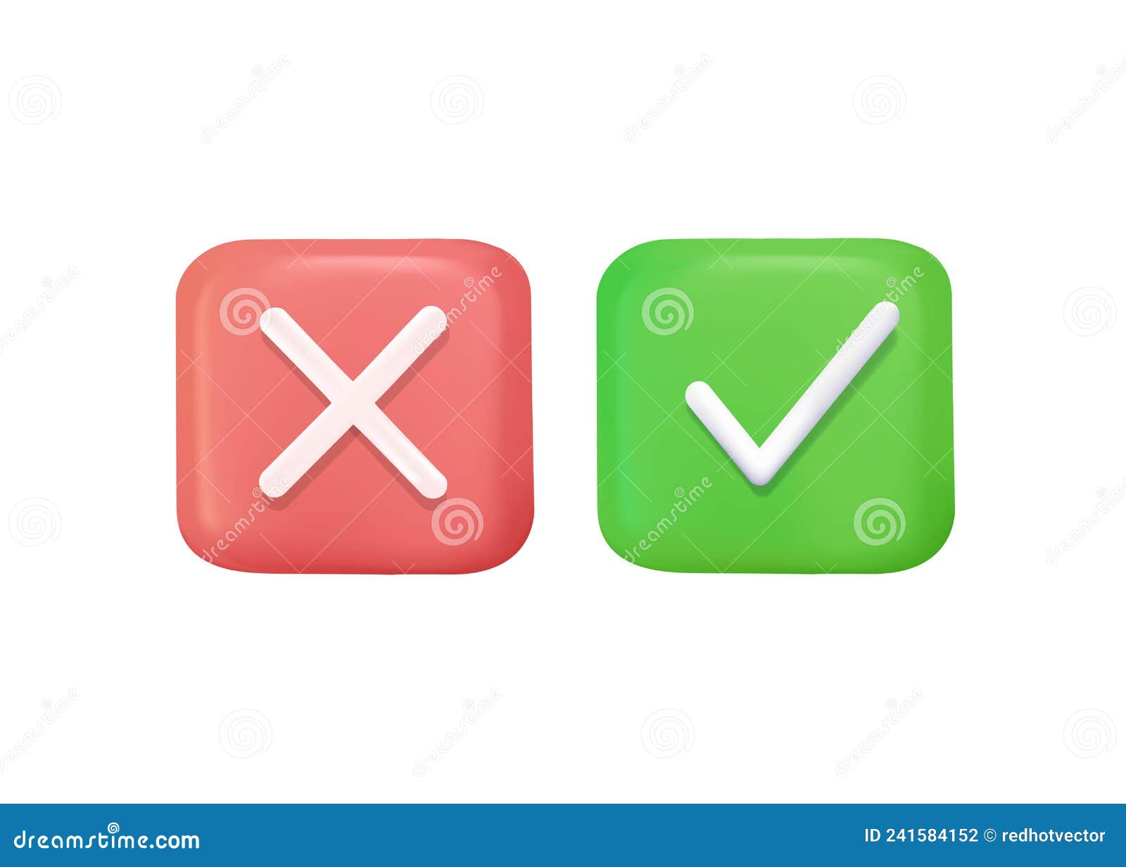 Checkmark Icons. Green Tick and Red Cross Checkmarks. Check Mark and X ...