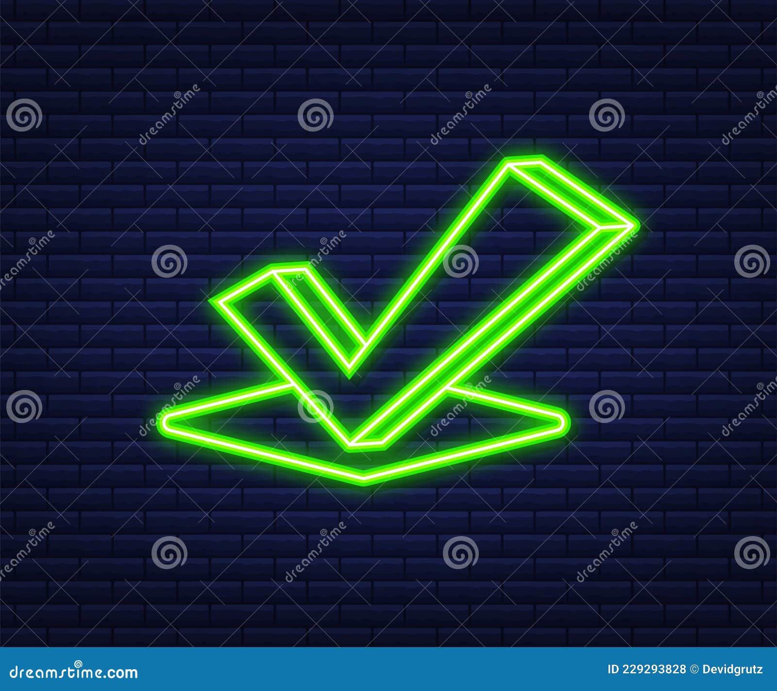 Checkmark Neon Icon. Red Approved Sticker on White Background. Vector ... Checkmark Neon Icon. Red Approved Sticker on White Background. Vector ...