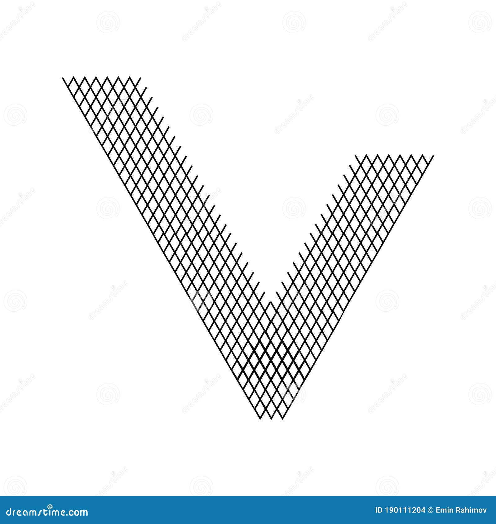 Checkmark Sign Made of Grid Icon.eps Ten Stock Vector - Illustration of ...