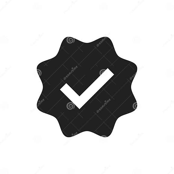 Checkmark Silhouette Icon, a Widely Recognized Approved Symbol in ...