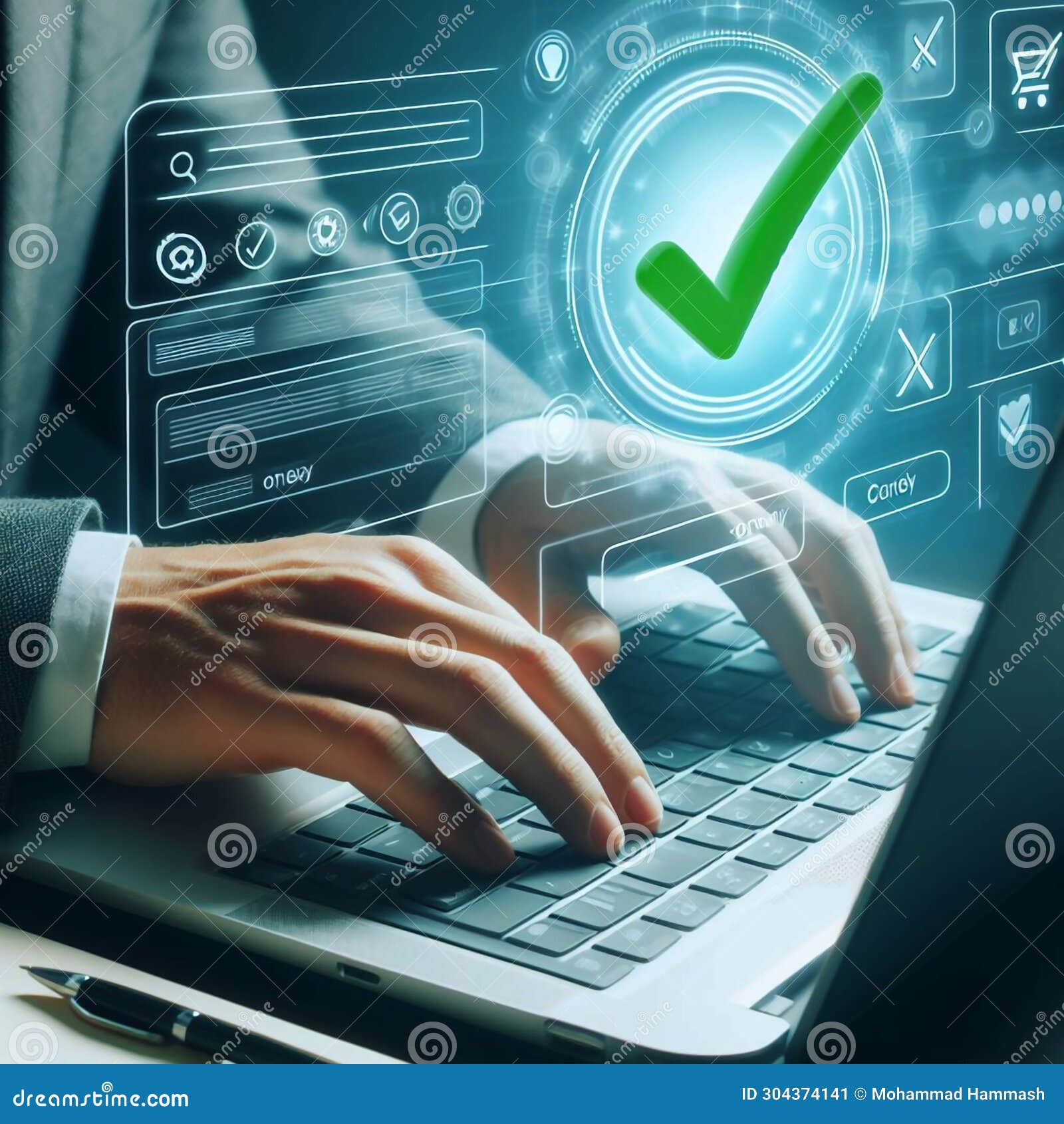 Checkmark Software Certification Illustration Stock Illustration ...