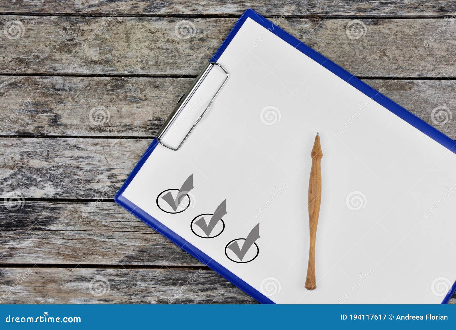 Checkmark on White Paper Clipboard Stock Image - Image of checkmark ...