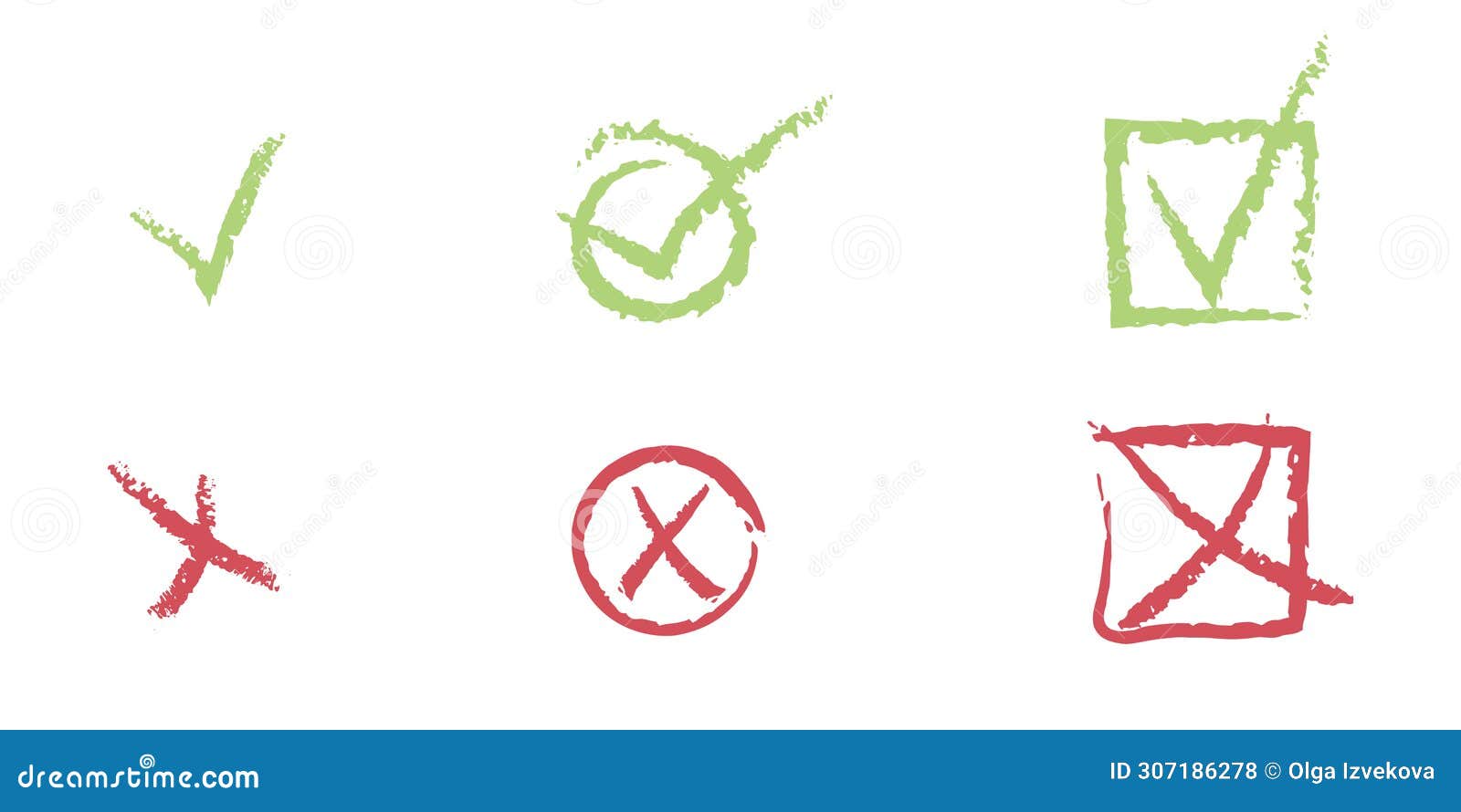 Red Colored Checkmarks In Little Black Boxes, White Paper, Education ...