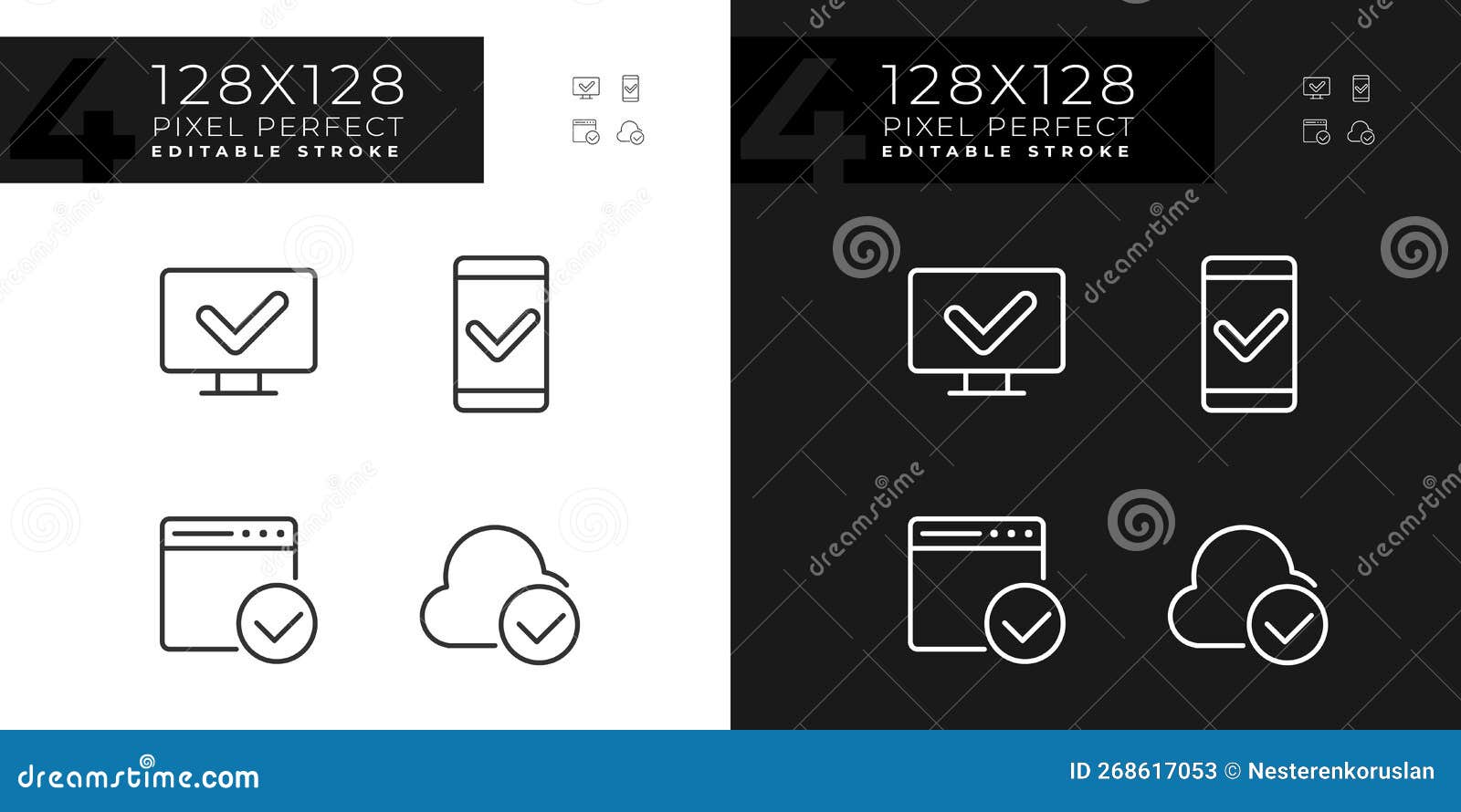 Checkmarks in Digital Tech Pixel Perfect Linear Icons Set for Dark ... Checkmarks in Digital Tech Pixel Perfect Linear Icons Set for Dark ...