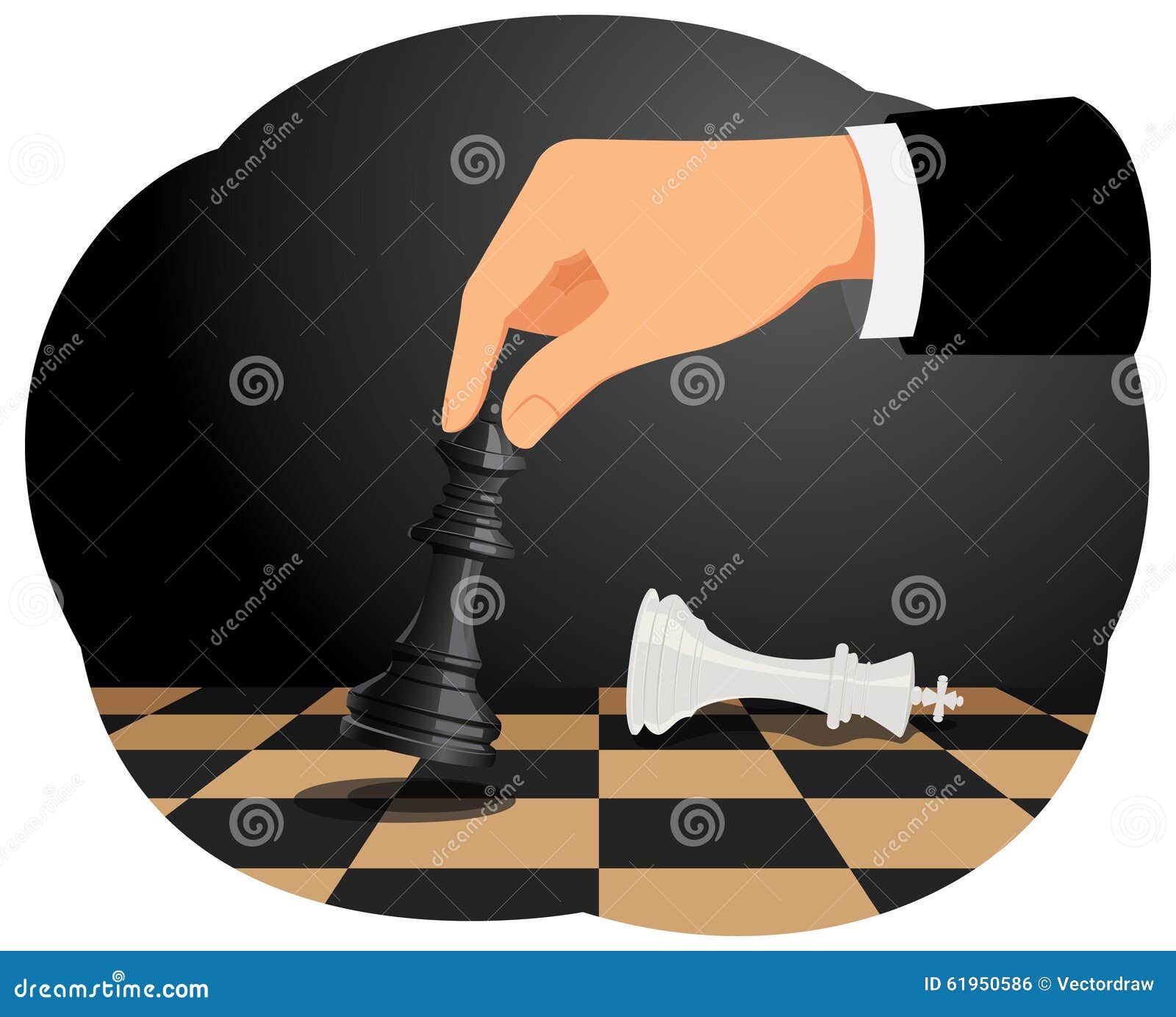 Checkmate illustration de vecteur. Illustration du bossage - 61950586