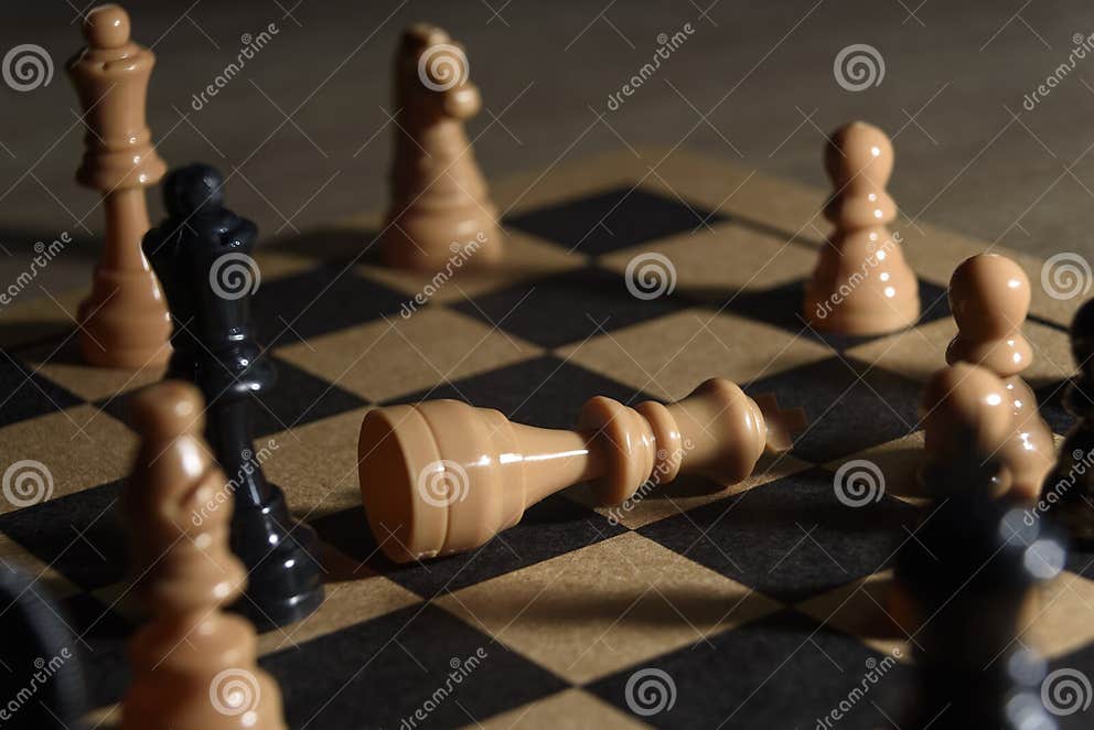 Checkmate of the Bishop To the White King Stock Image - Image of pawn ...