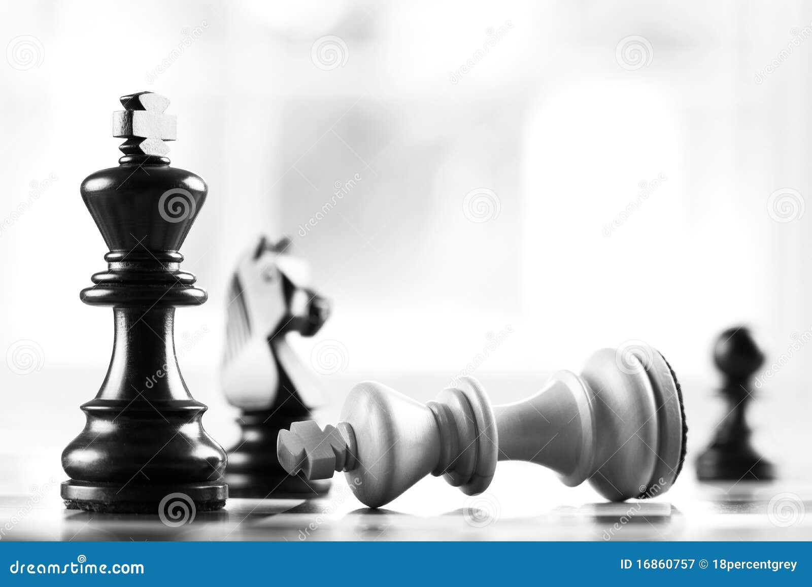 Checkmate Black Defeats White King Stock Image - Image of knight ...