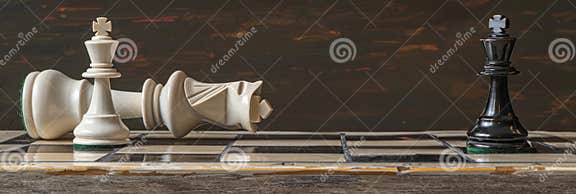 Checkmate in a Chess Game, Winning and Losing in the Game, Chess Pieces ...