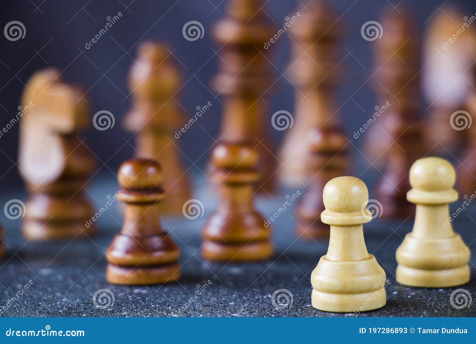 Checkmate and Chess Pawn Figures Close-up Stock Image - Image of pieces ...