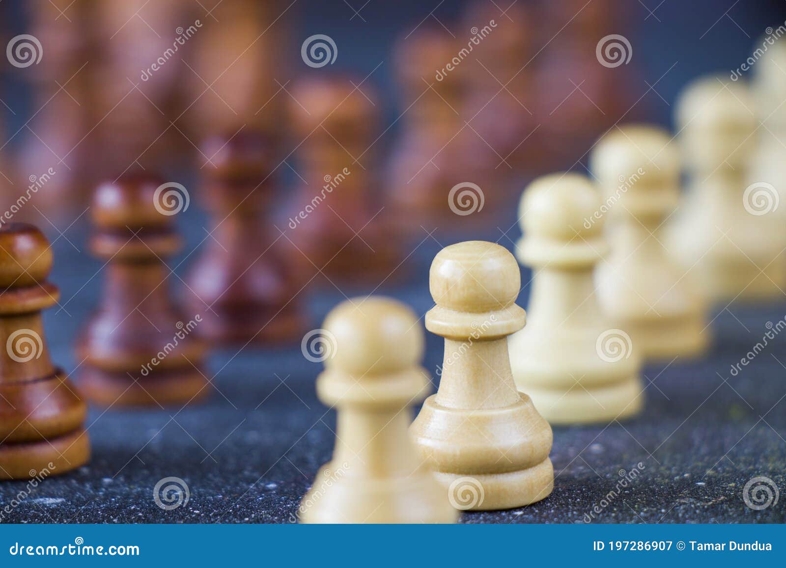 Checkmate and Chess Pawn Figures Close-up Stock Image - Image of ...