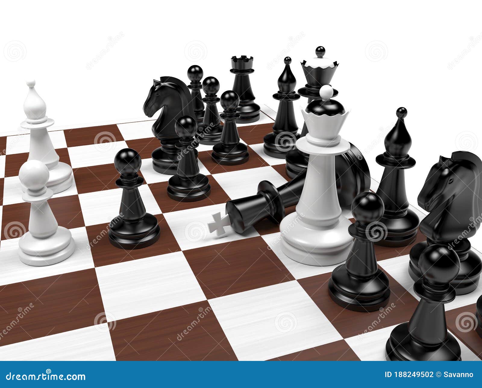 Checkmate Pieces On Transparent Cartoon Vector | CartoonDealer.com ...