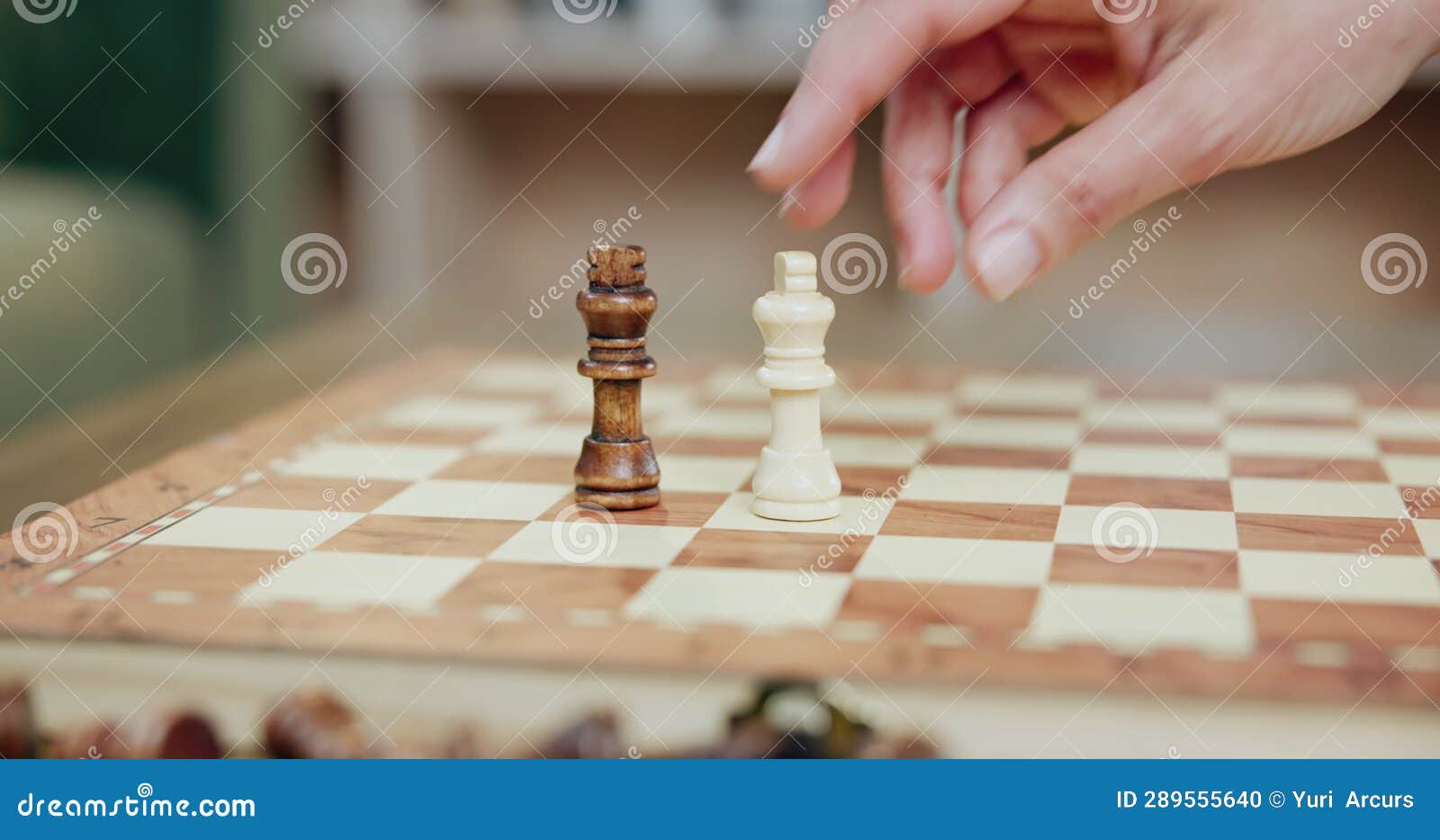 Checkmate, Hand and Chess Queen Take King with Win, Board Game and ...