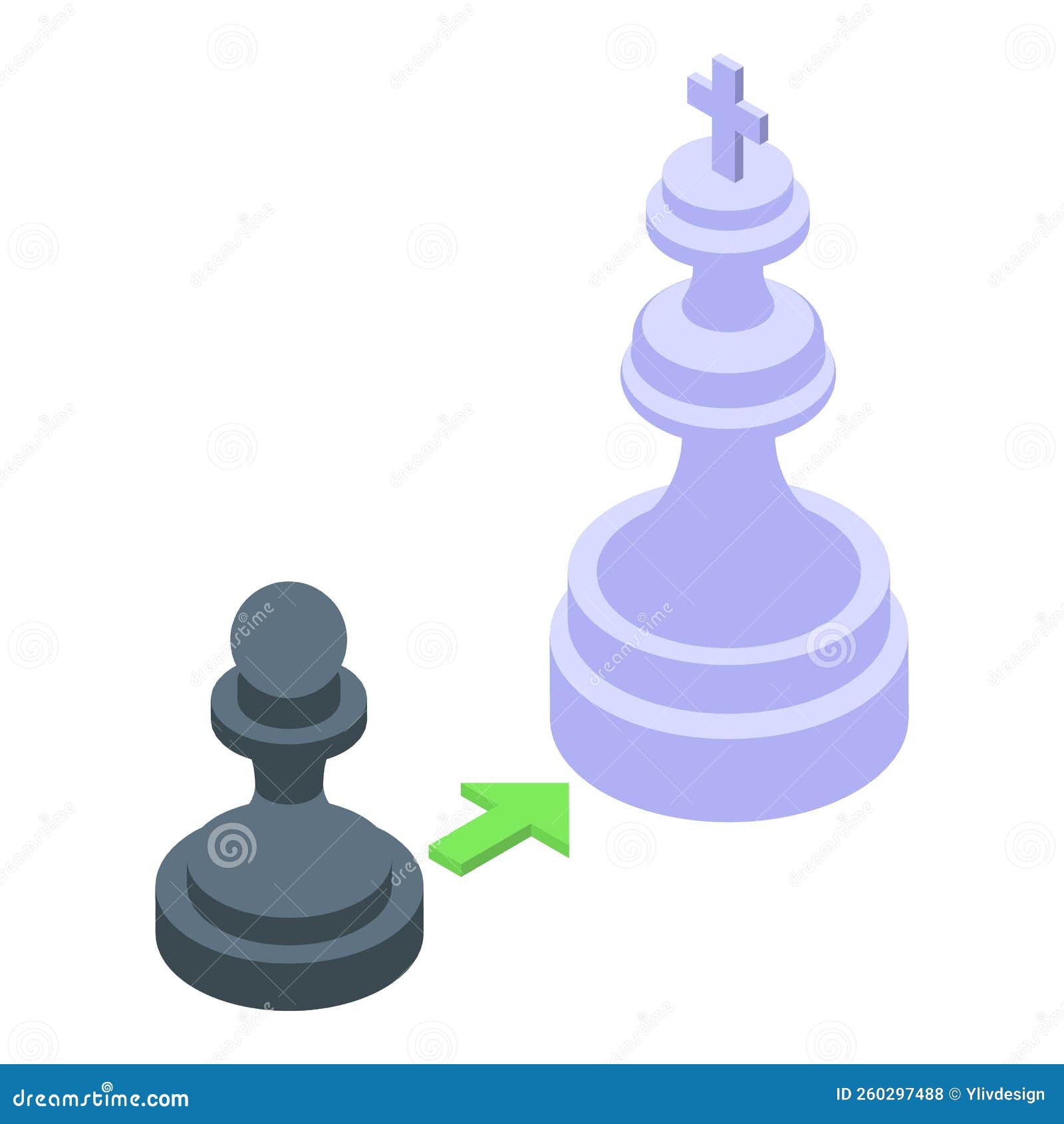 Checkmate Icon Isometric Vector. Online Chess Stock Vector ...