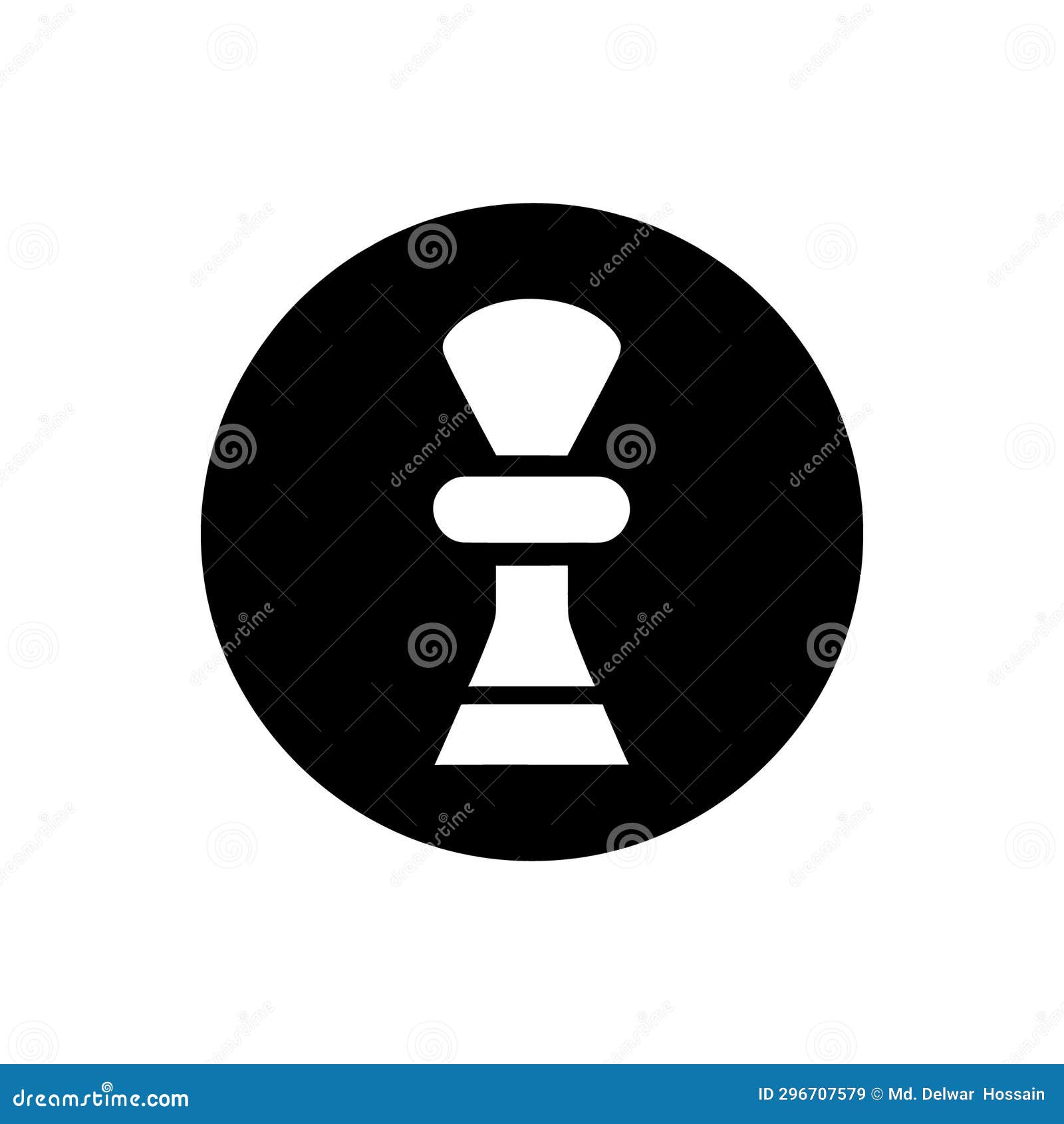 Checkmate Icon stock vector. Illustration of text, chess - 296707579
