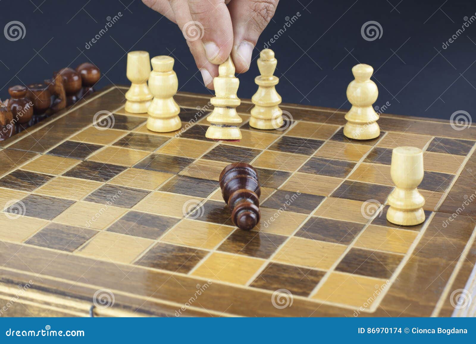 Checkmate,white on black stock photo. Image of intelligence - 86970174