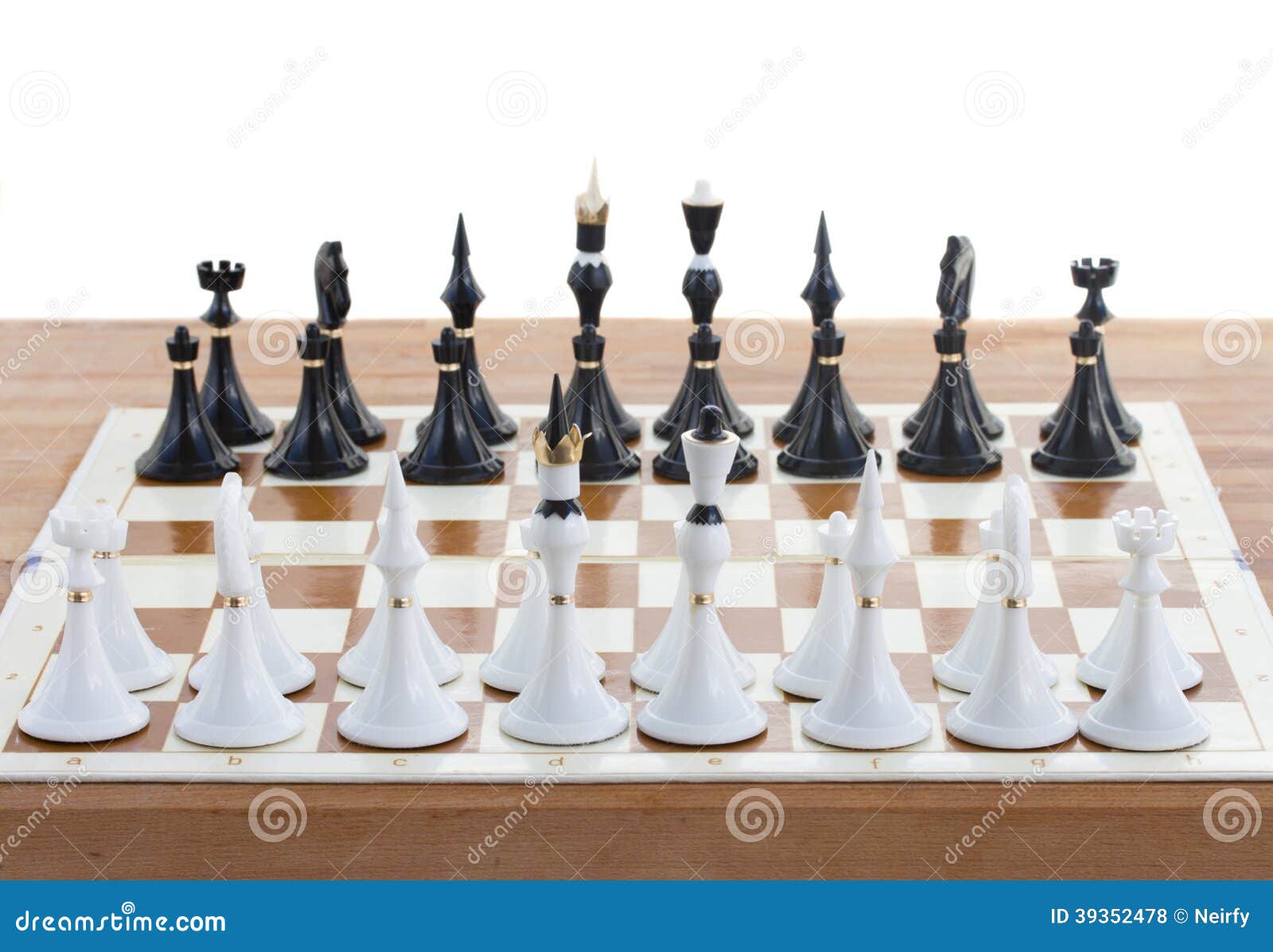 Checkmate White Defeats Black King Stock Photo - Image of queen ...