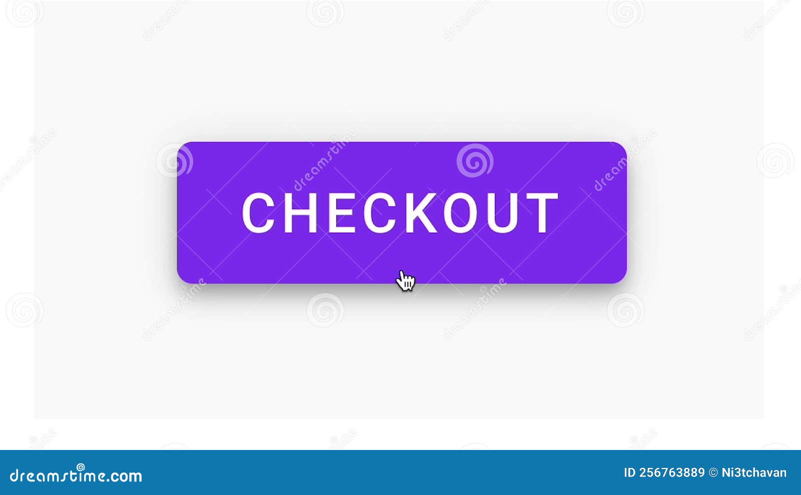 Checkout Button Clicks on Device Screen with Website Showing Cursor ...