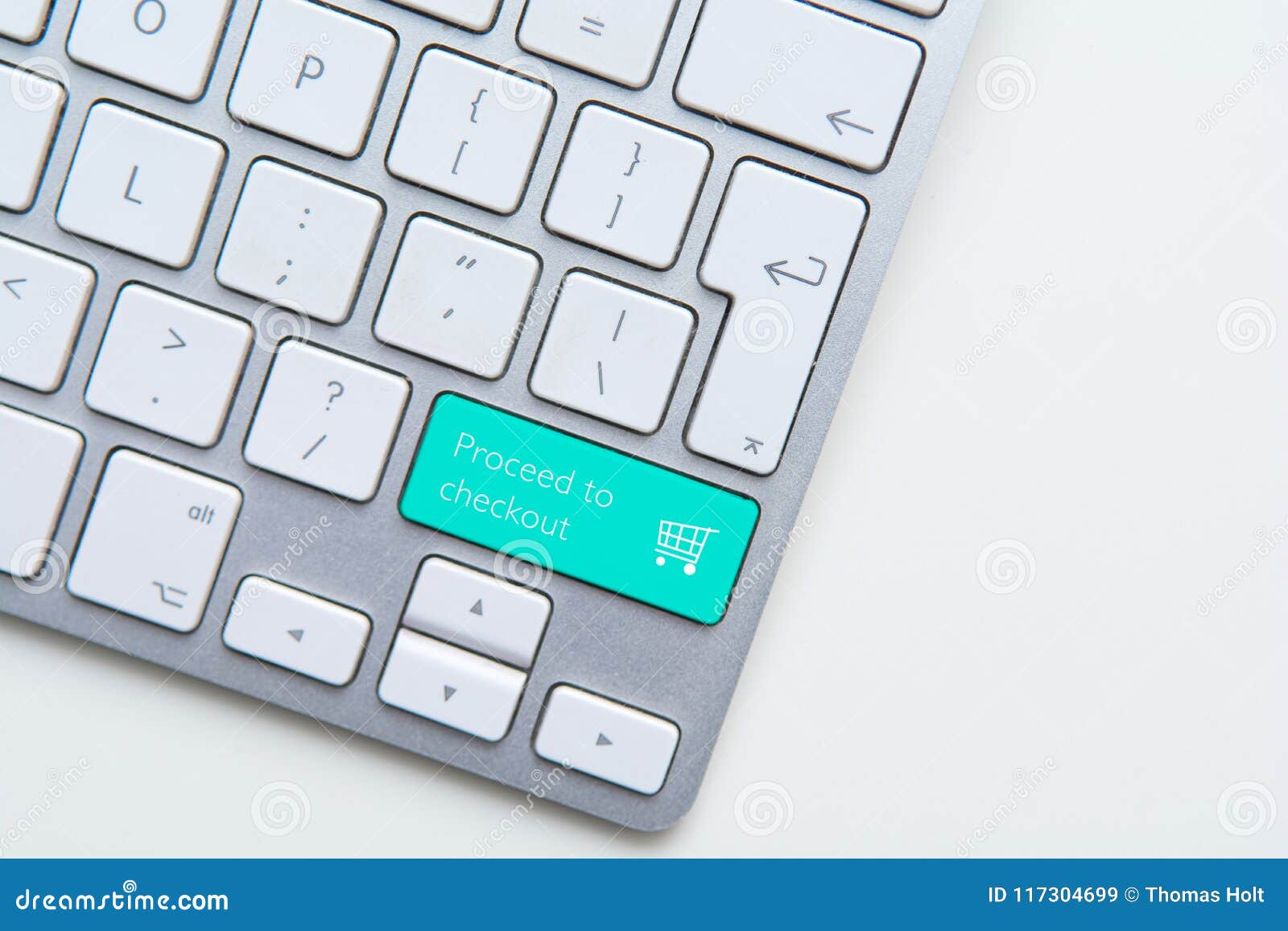 Checkout Button on Computer Keyboard with Shopping Cart Stock Image ...