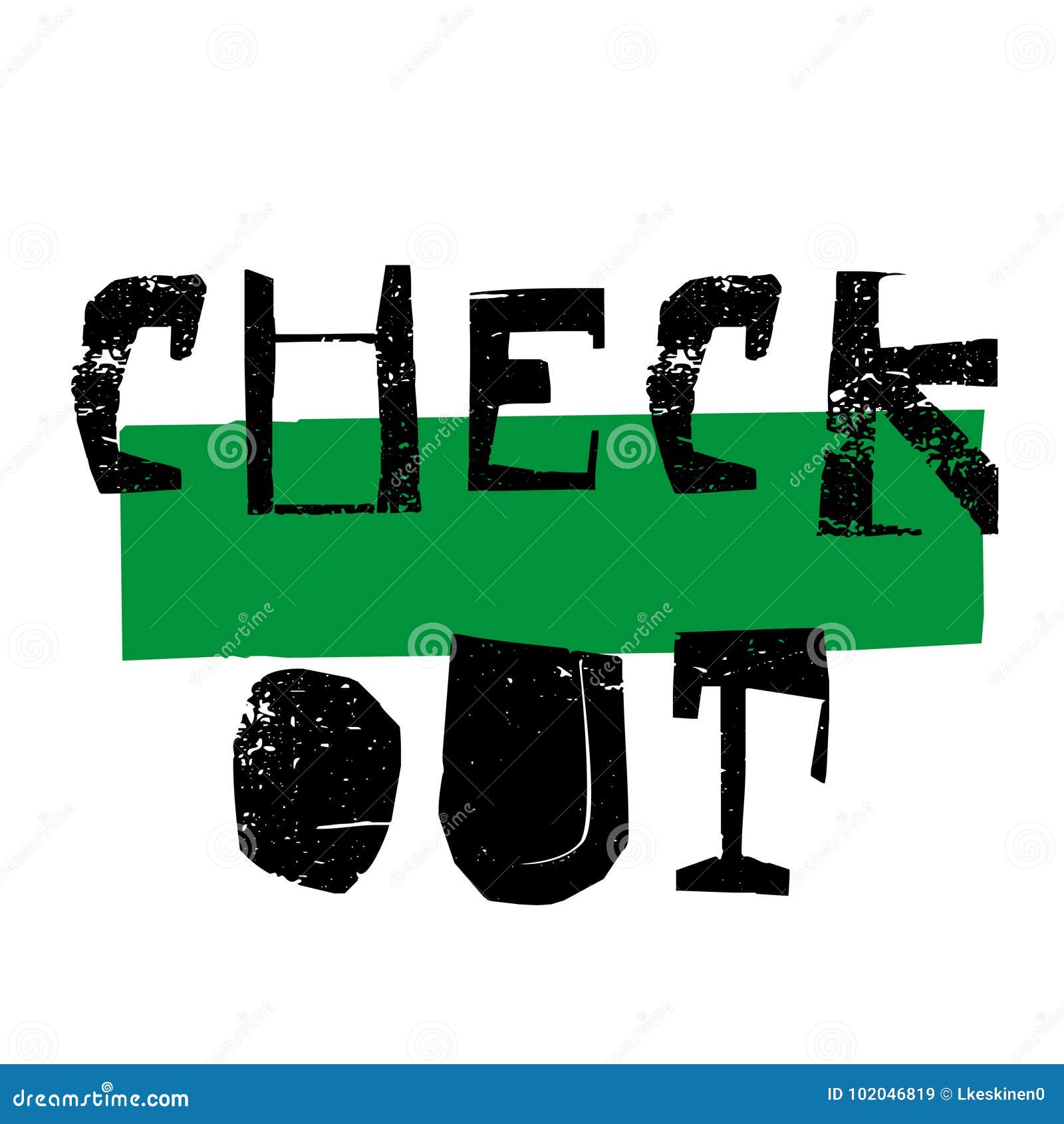 Checkout sticker stamp stock vector. Illustration of stamp - 102046819