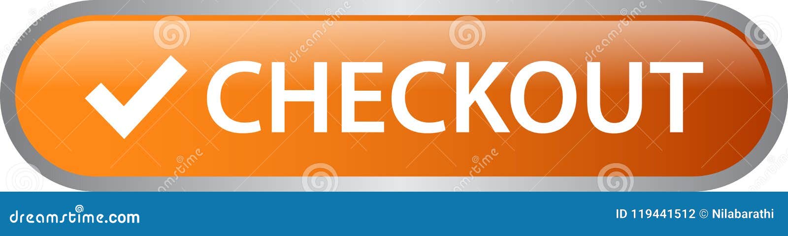 Checkout web button stock illustration. Illustration of choice - 119441512