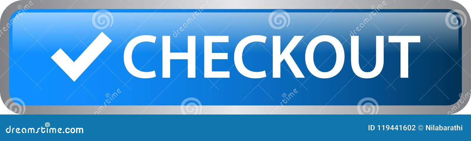 Checkout web button stock illustration. Illustration of icon - 119441602