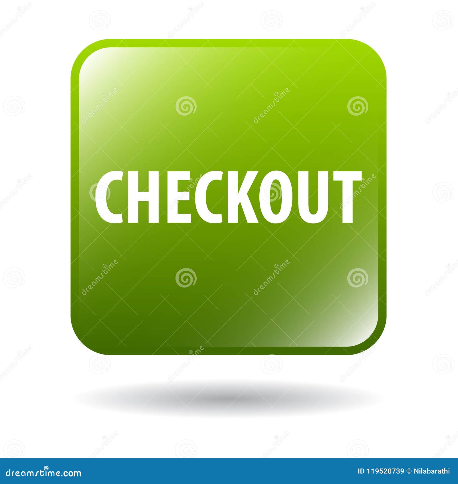 Checkout web button stock illustration. Illustration of blue - 119520739