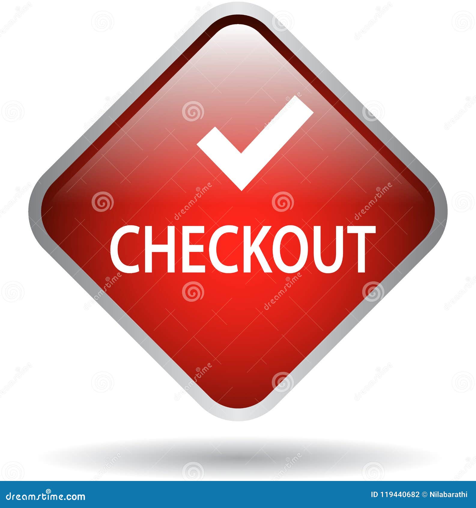 Checkout web button stock illustration. Illustration of icon - 119440682