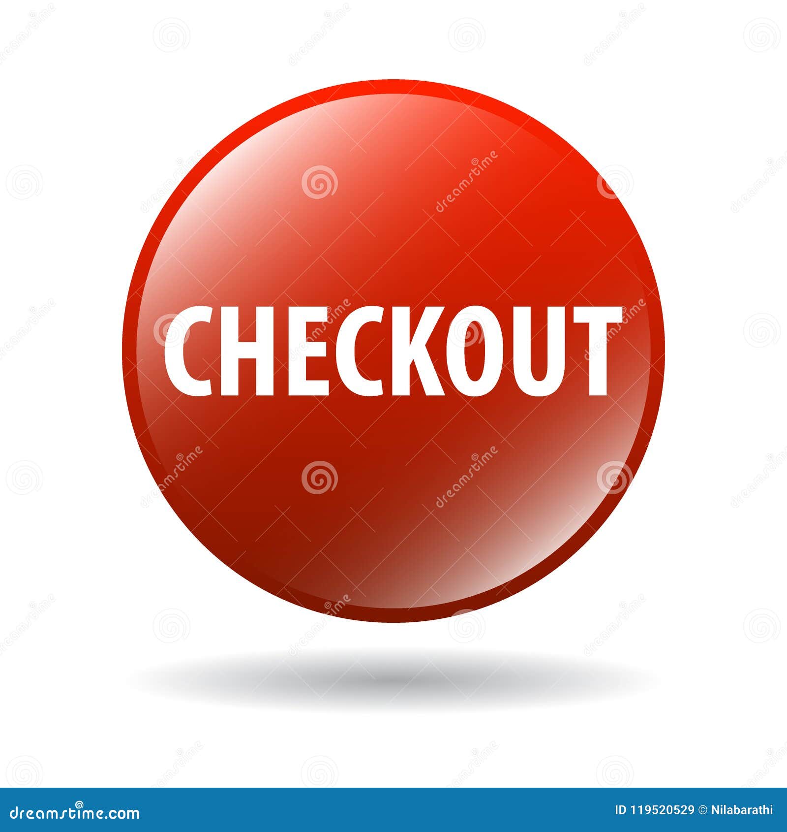 Checkout web button stock illustration. Illustration of actual - 119520529