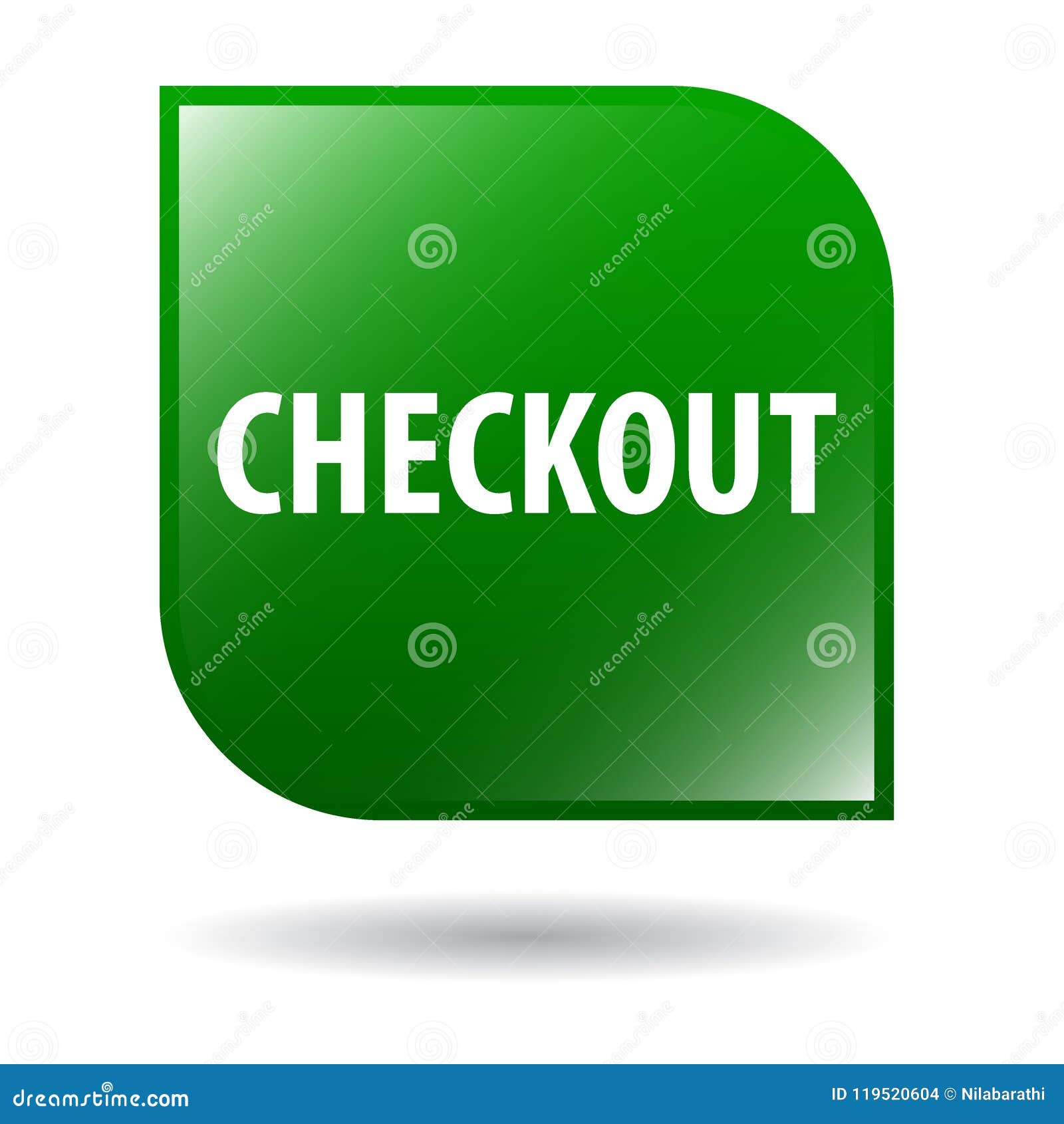 Checkout web button stock illustration. Illustration of contact - 119520604