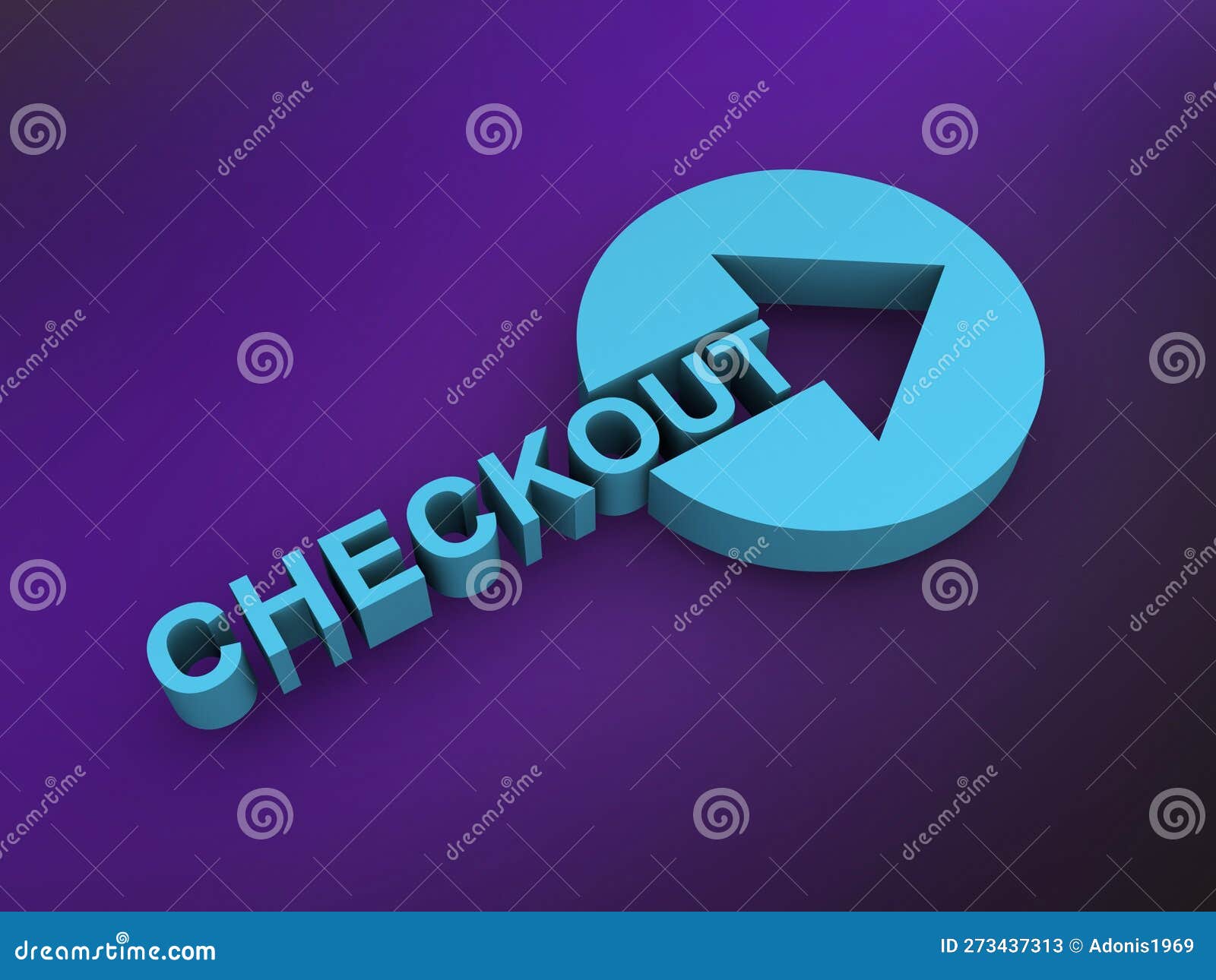 Checkout word on purple stock illustration. Illustration of promo ...