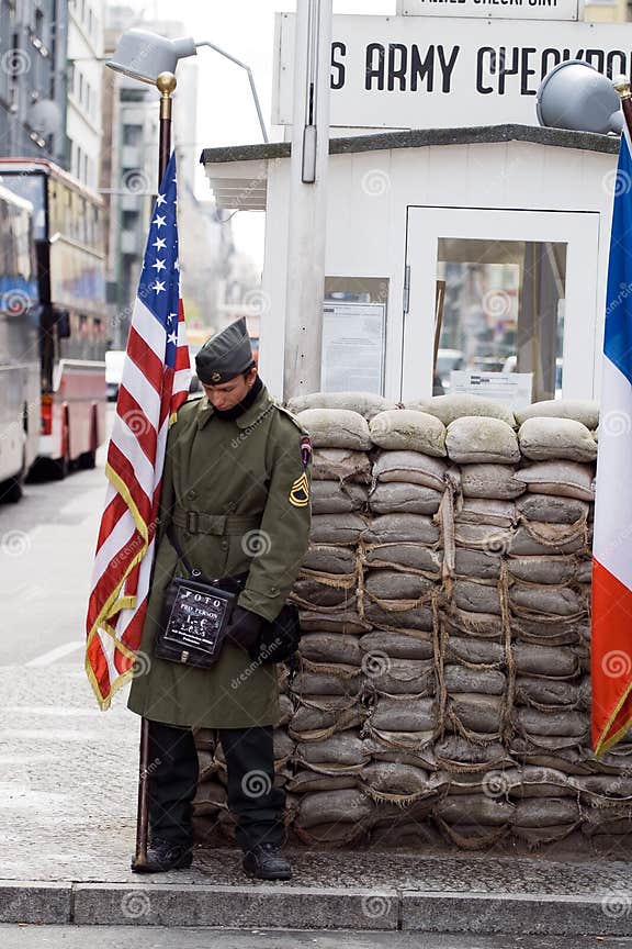 Checkpoint charlie editorial image. Image of sector, freedom - 7500720