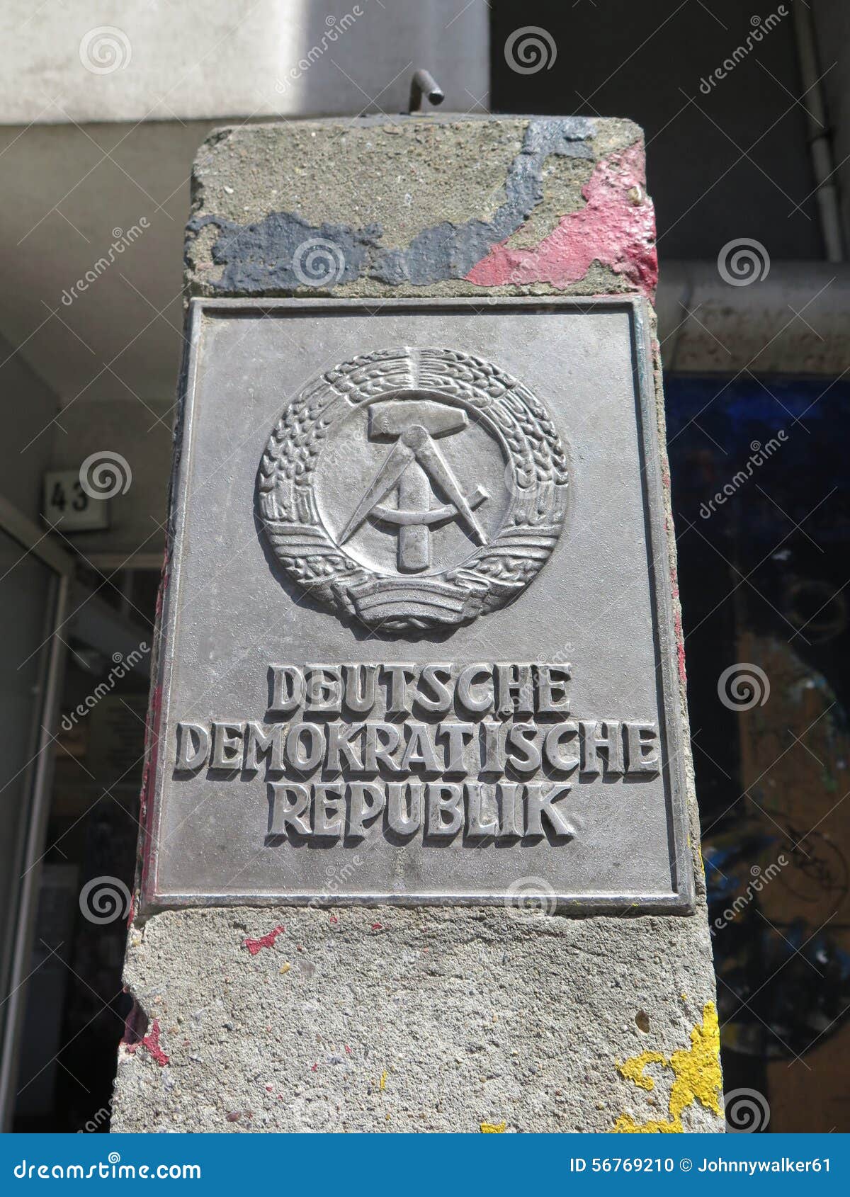 Checkpoint Charlie Leftover Stock Photo - Image of iron, democratic ...