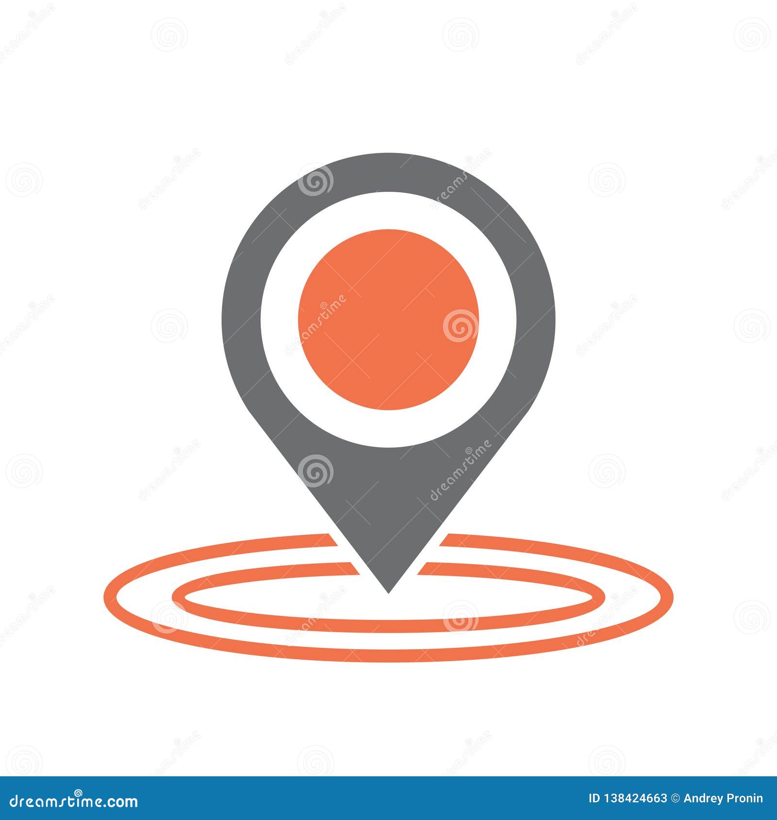 Checkpoint Location Icon on White Background for Graphic and Web Design ...