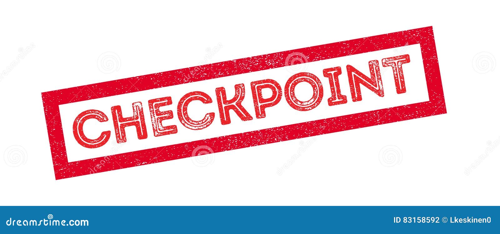 Checkpoint rubber stamp stock illustration. Illustration of sign - 83158592