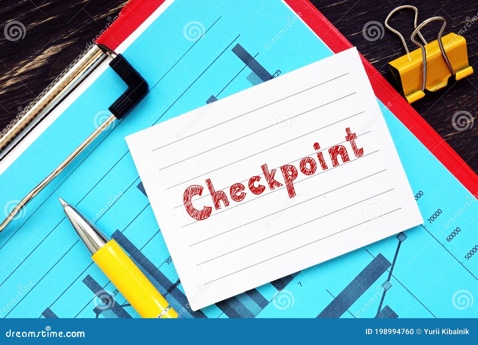 Checkpoint Sign on the Sheet Stock Photo - Image of real, bank: 198994760