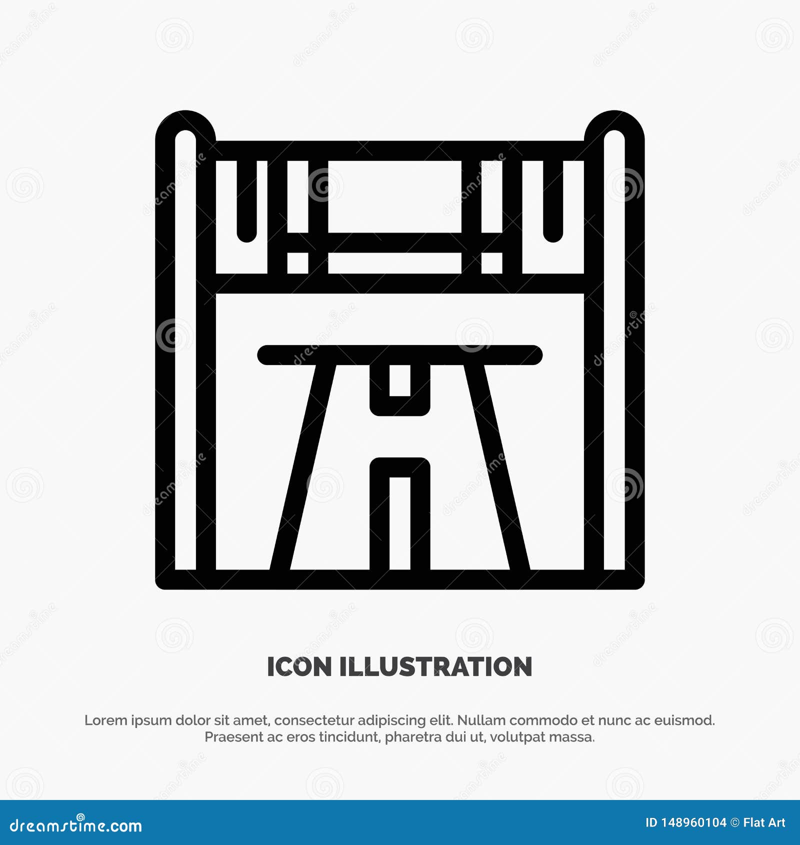 Checkpoint, Start, Race, Road Line Icon Vector Stock Vector ...