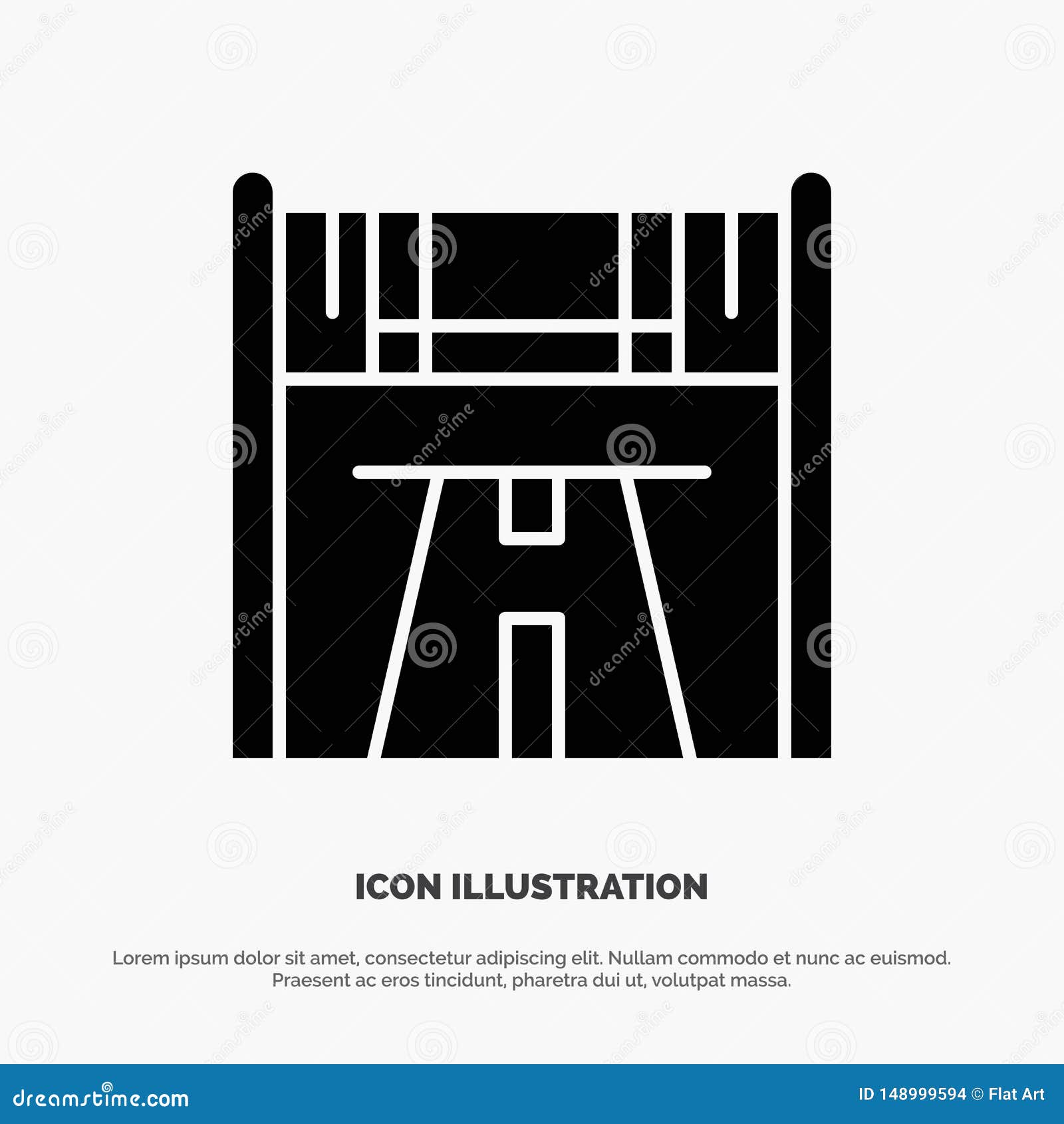 Checkpoint, Start, Race, Road Solid Glyph Icon Vector Stock Vector ...