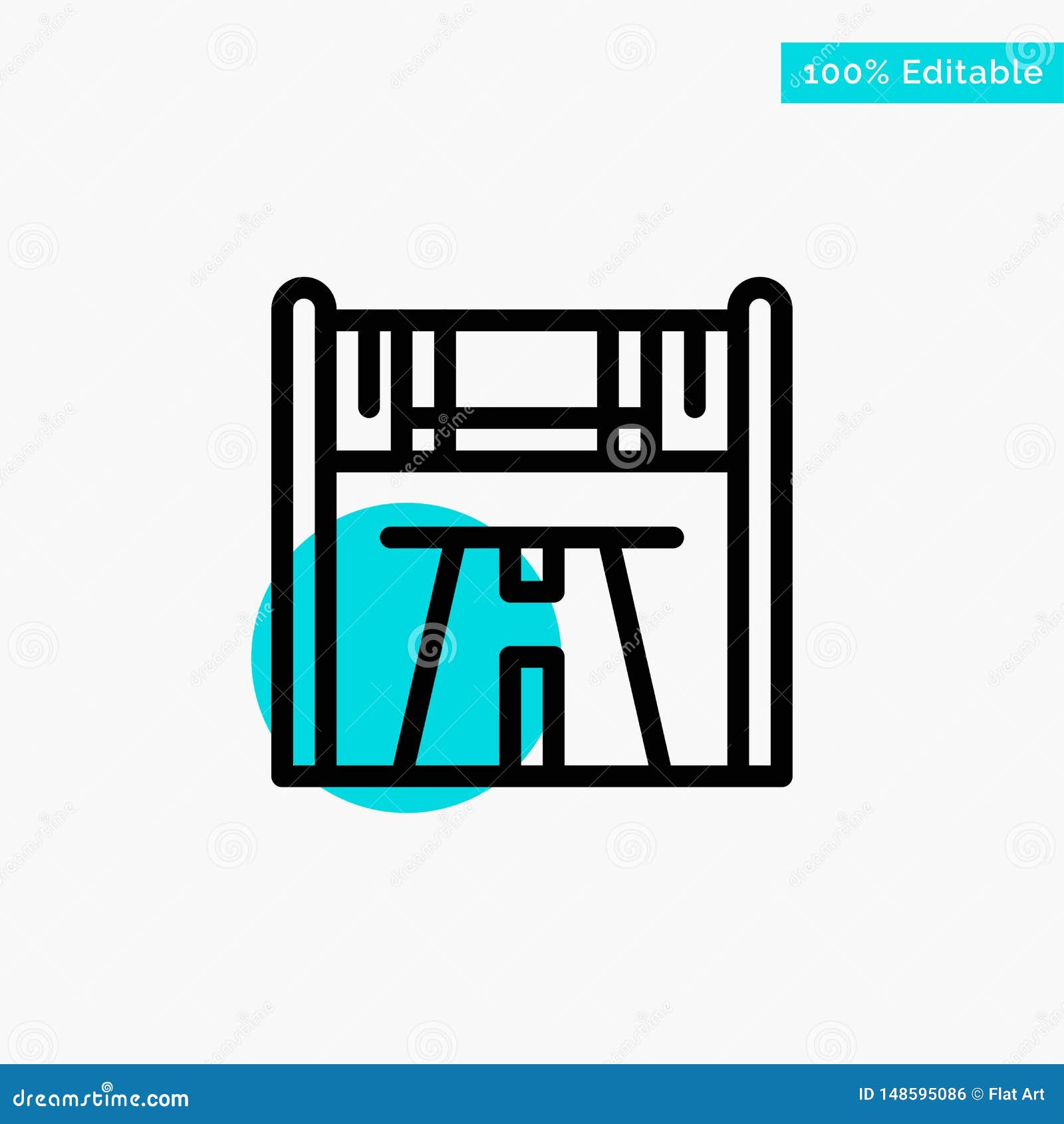 Checkpoint, Start, Race, Road Turquoise Highlight Circle Point Vector ...