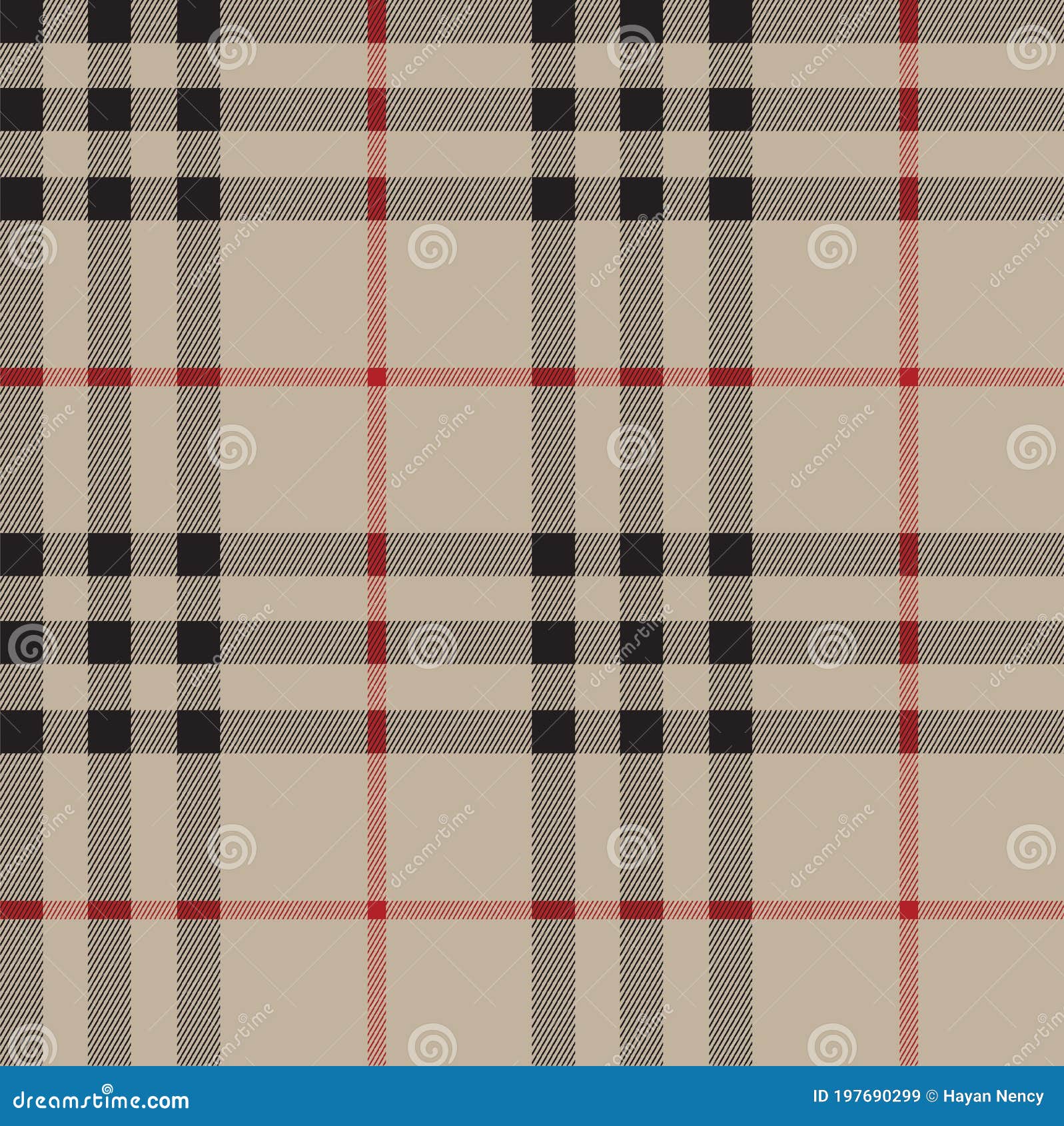 Seamless Red and Black Checks Pattern Stock Vector - Illustration of ...