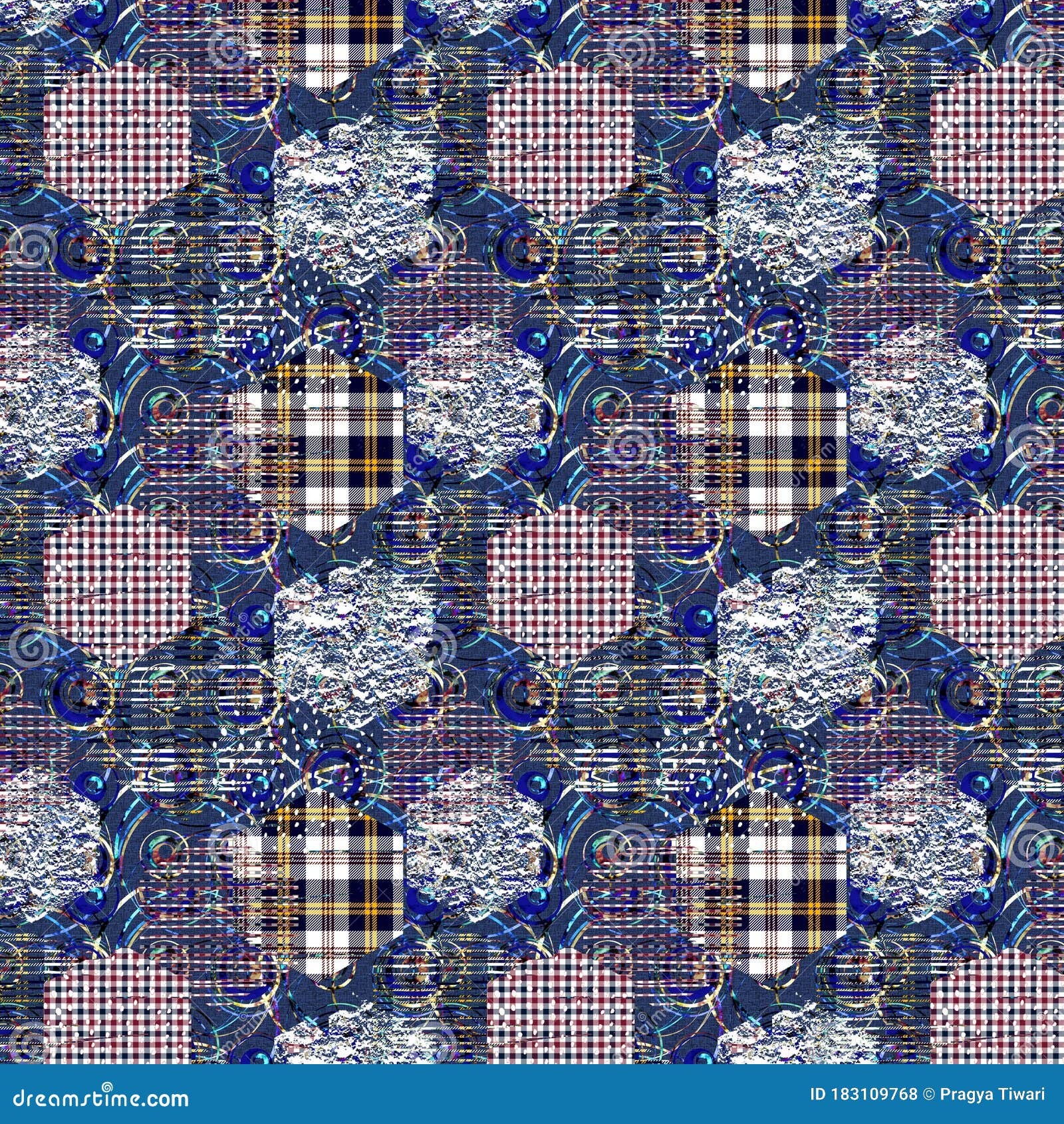 Checks Seamless Geometry Texture Pattern Stock Illustration ...