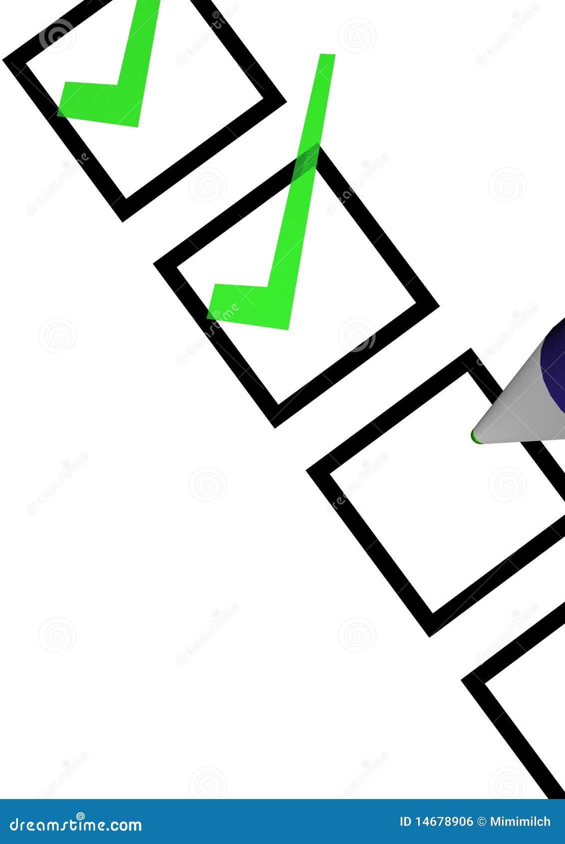 Checksheet illustration stock. Illustration du repère - 14678906